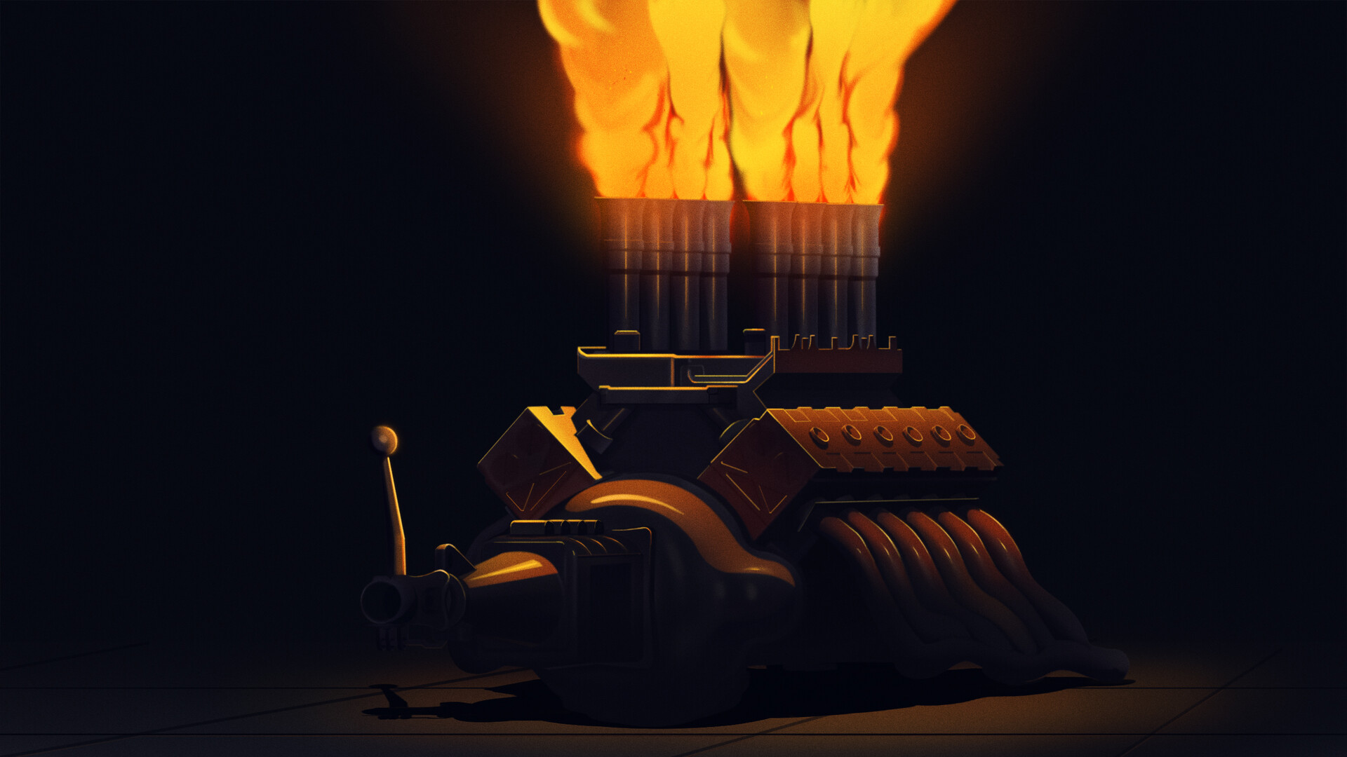 ArtStation - Ferrari Engine