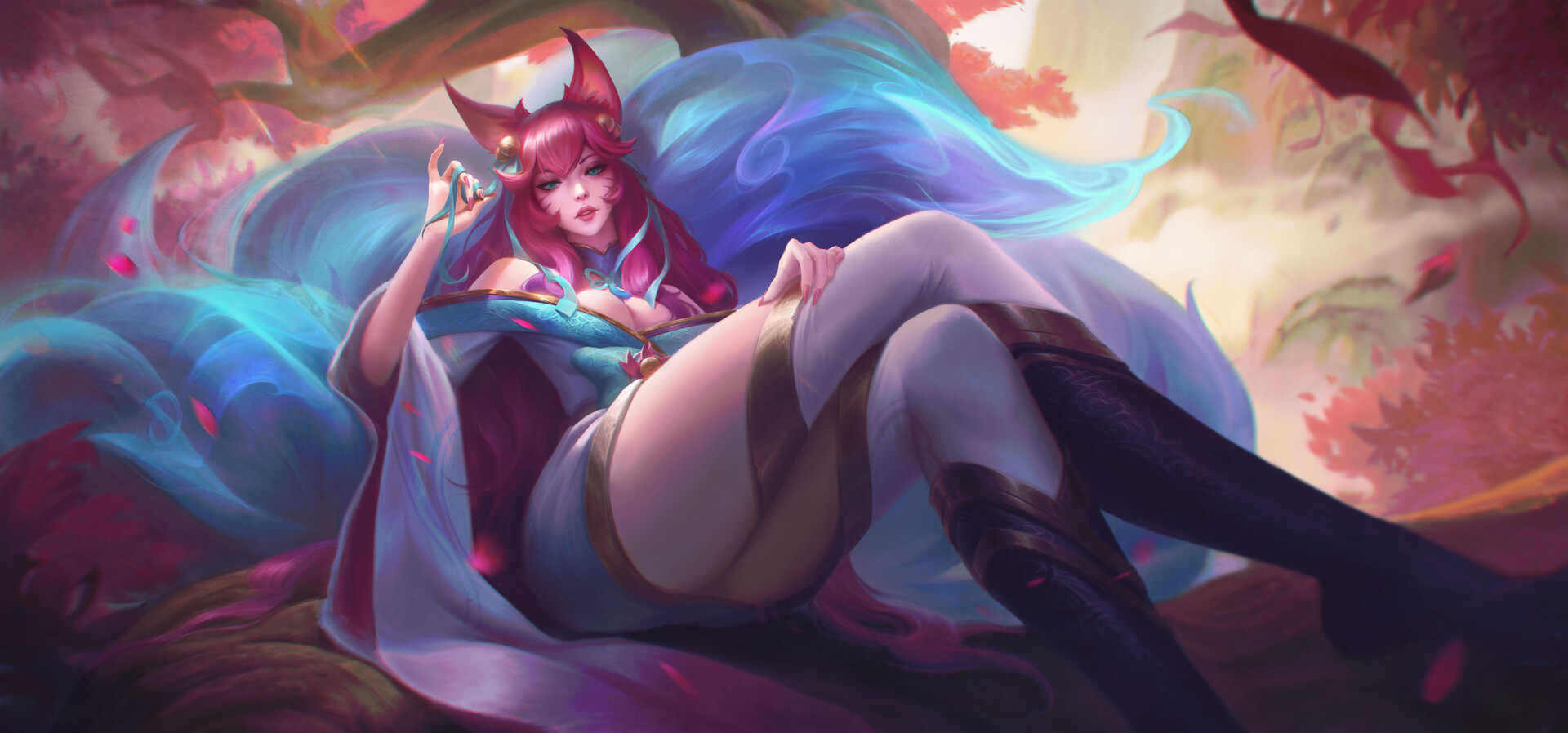 ArtStation - Spirit Blossom Ahri——League of Legends Fanart