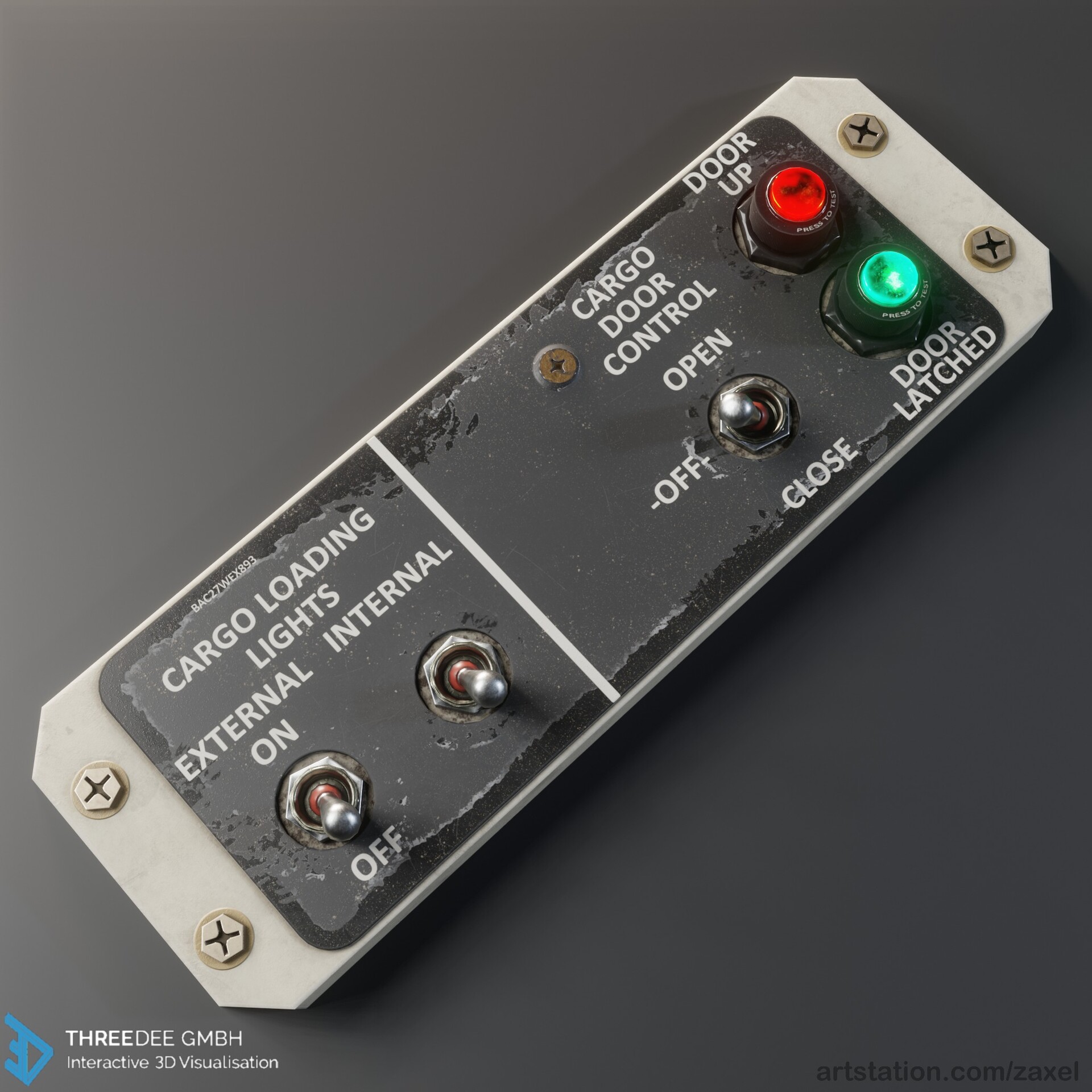 ArtStation - B777 Cargo Door Control Panel