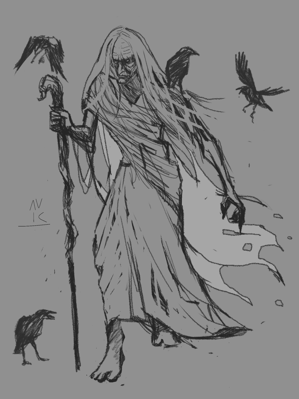 Avik D Concept Art Of Devi Dhumavati