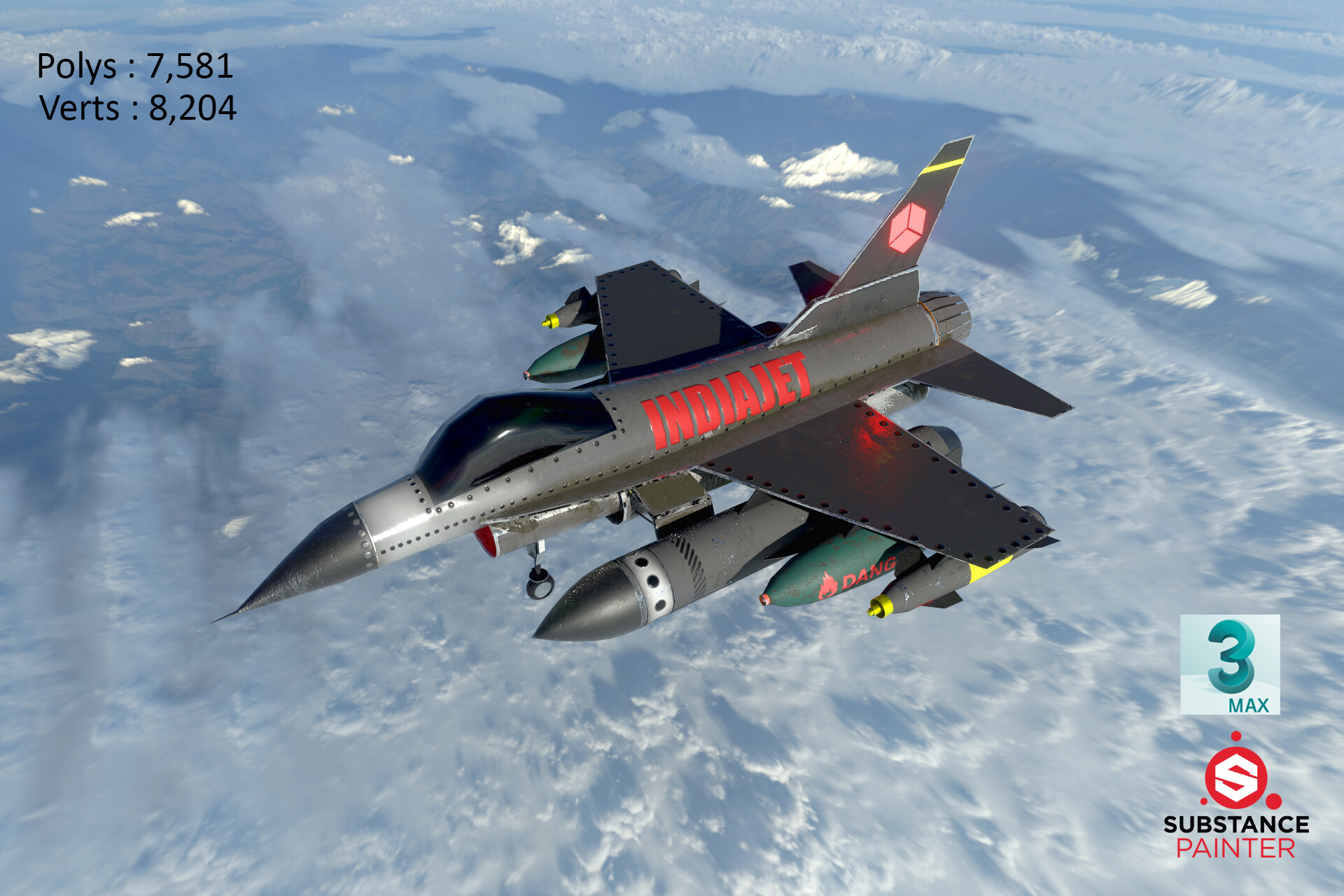 ArtStation - F-16 fly baby