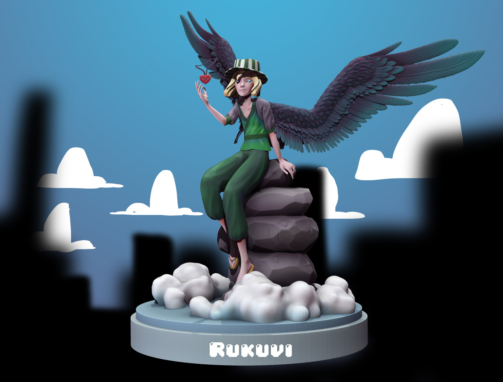 ArtStation - If Philza Minecraft was an Anime Figurine