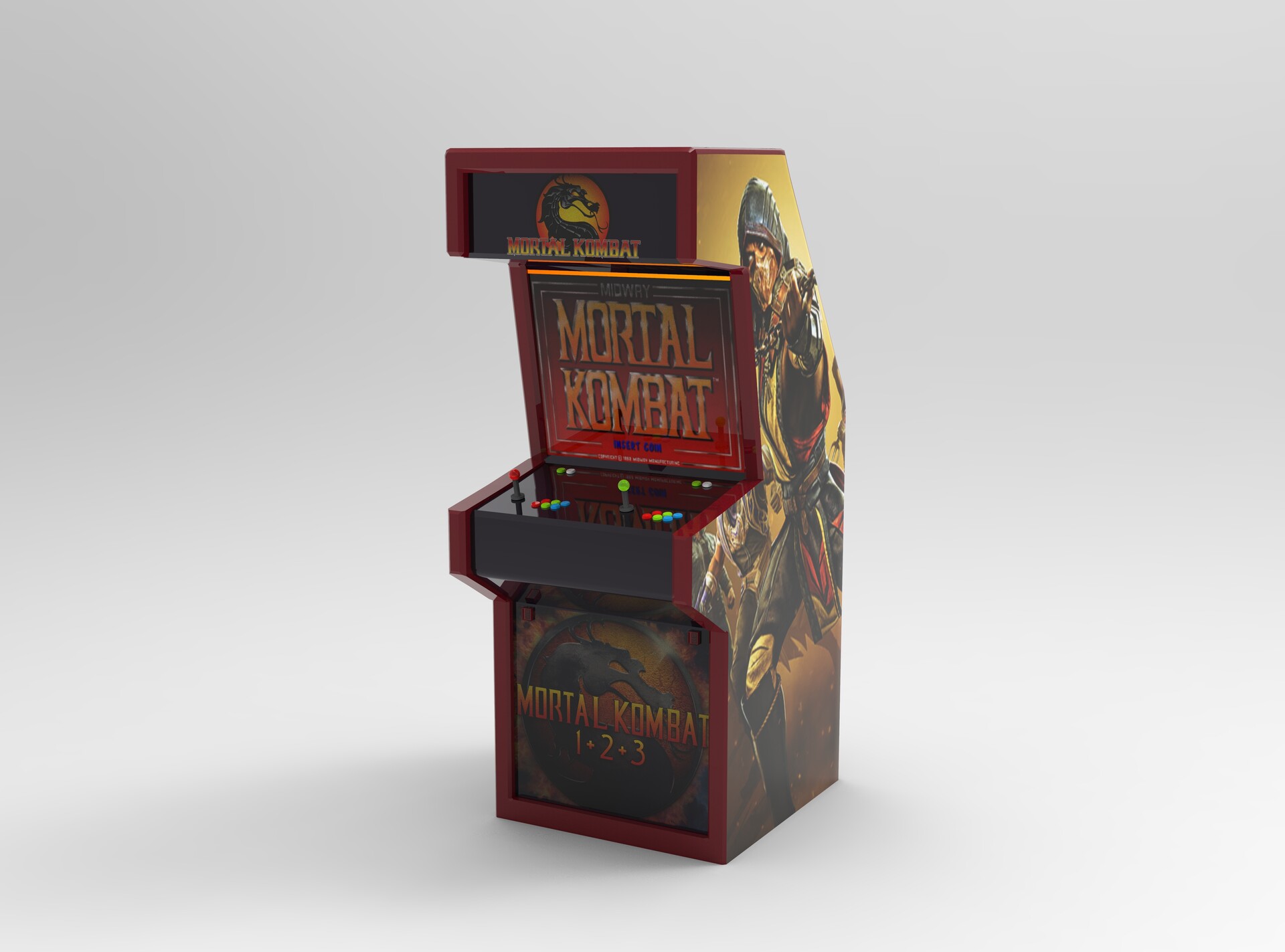 ArtStation - 4K Mortal Kombat Arcade Machine