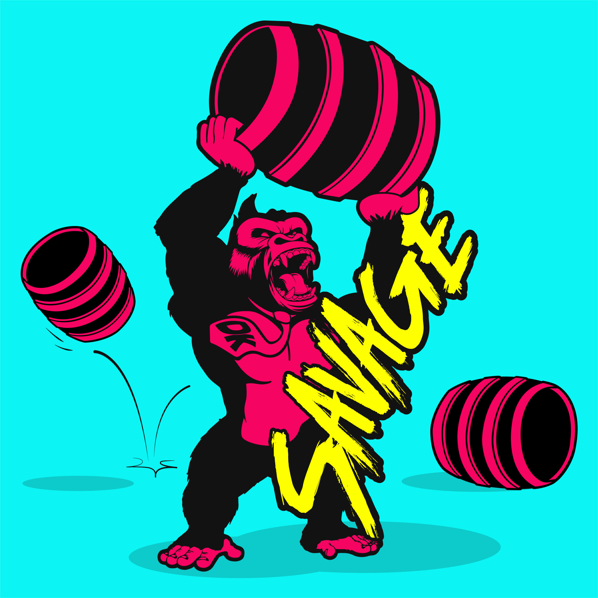 ArtStation - Donkey Kong Savage Illustration T-shirt Design