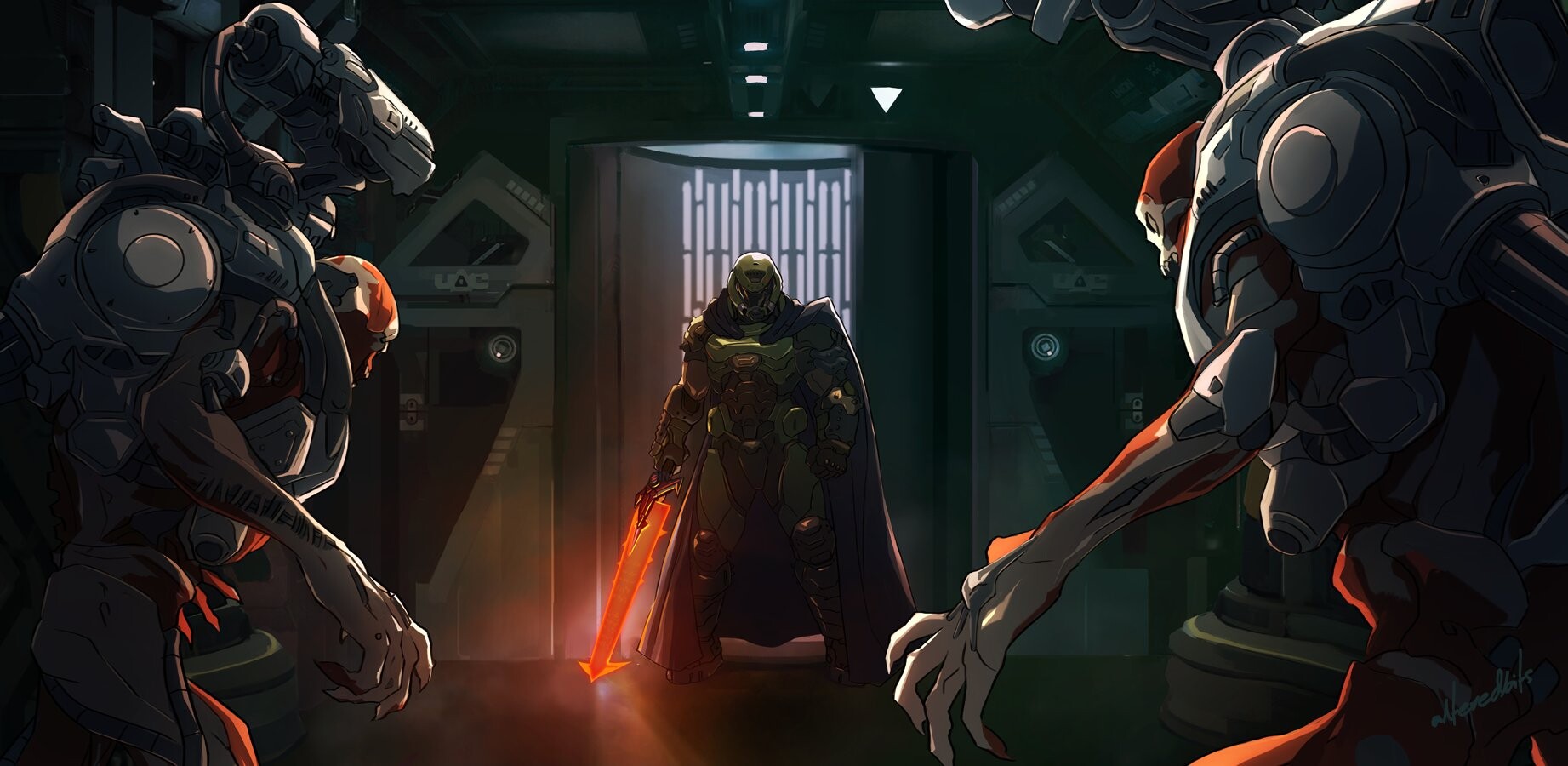 ArtStation - Doom Slayer / May the 4th Crossover