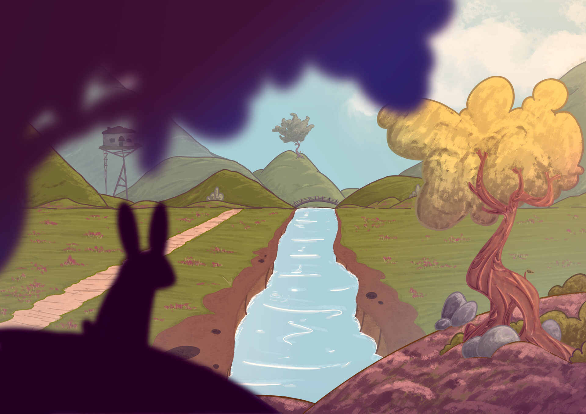 ArtStation - Cartoon Landscape