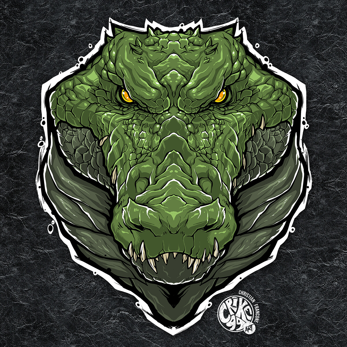 ArtStation - CROCODILE HEAD - VECTOR ART