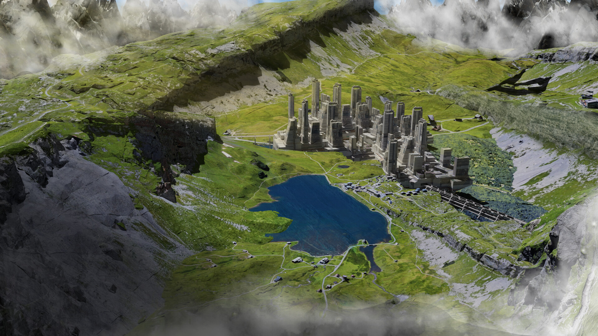 ArtStation - Valley city 1