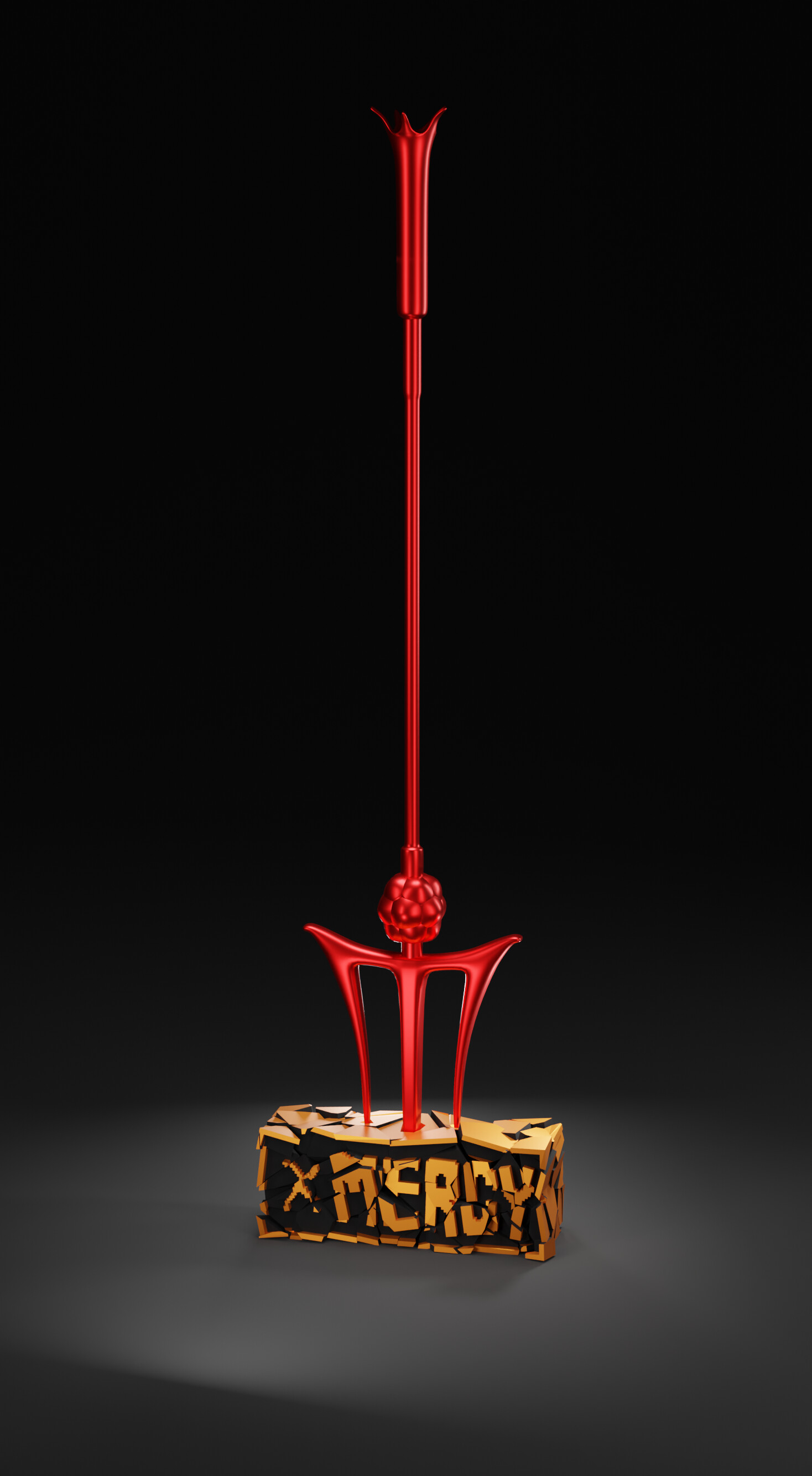 ArtStation - Undertale - Asgore's Trident