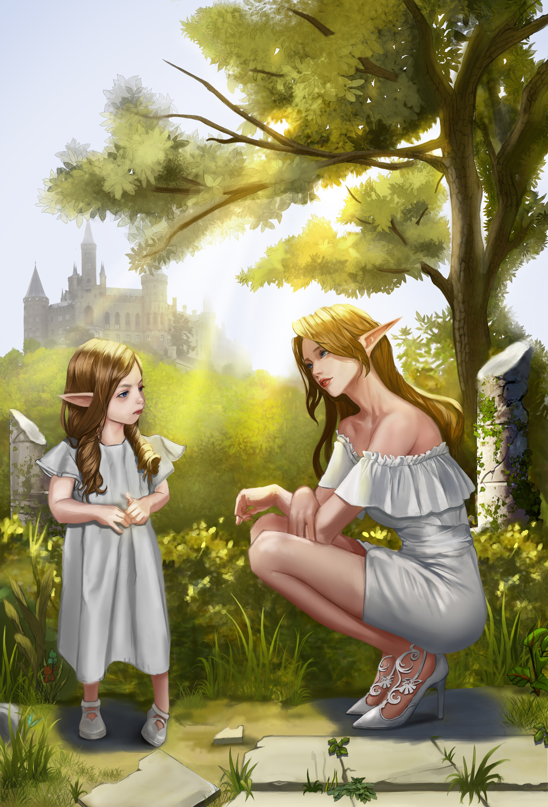 ArtStation - mother and daughter