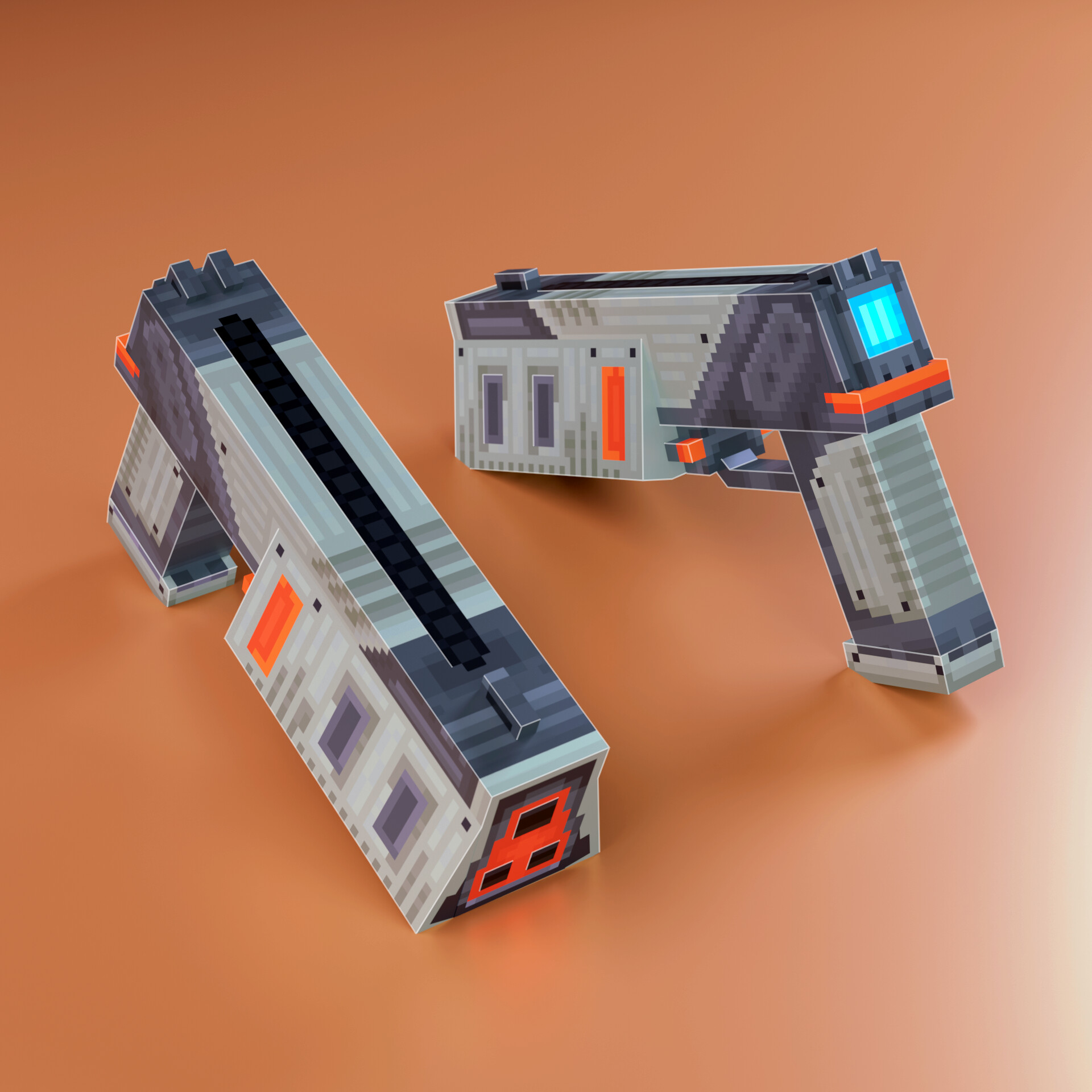 ArtStation - "Mozambique Here!" - Low-Poly/Pixel Modeling