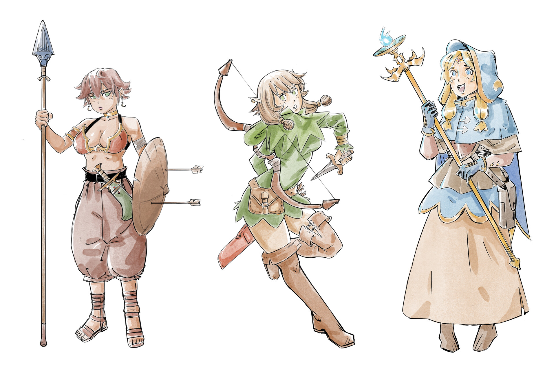 ArtStation - Planche chara design fantasy