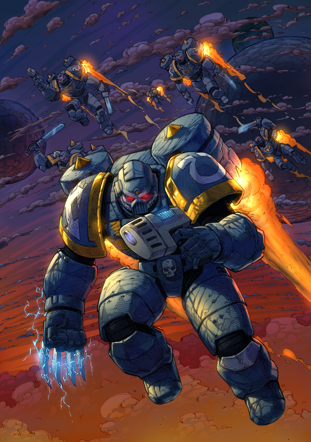 ArtStation - WH40K Assault Space Marines