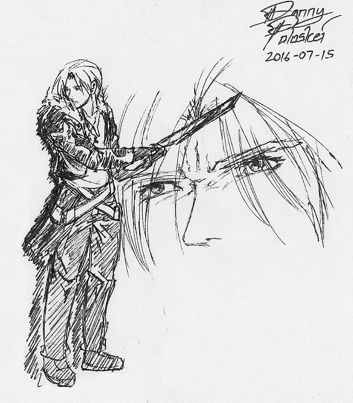 ArtStation - 2016-07-15: FF8 - Squall Leonhart