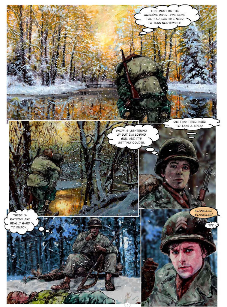 Bun Sakashita - Finished Page from "First Snow" volume 1 published 2018