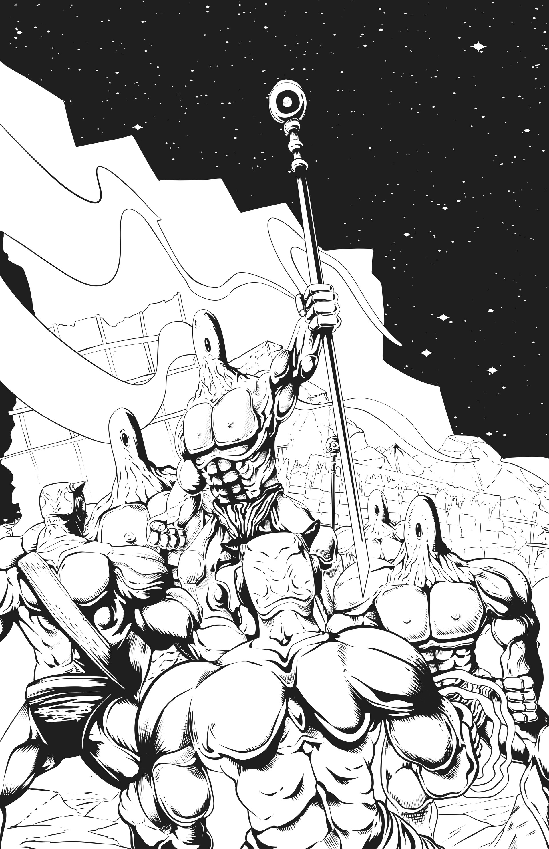ArtStation - Sand Castles Comic Inks