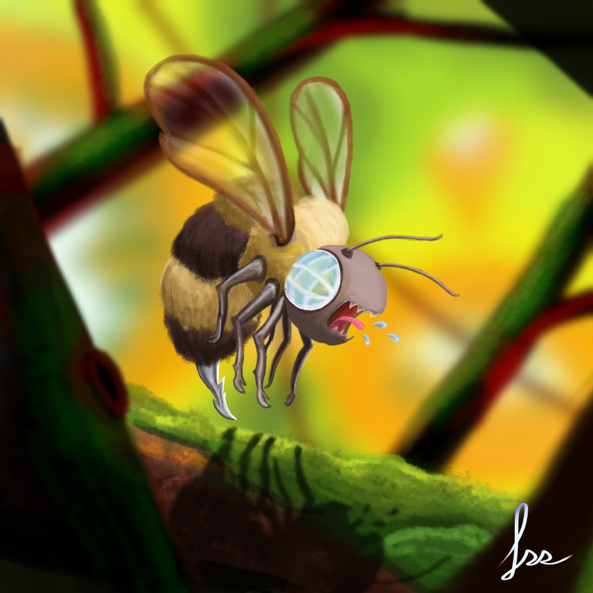ArtStation - Pissed off Bee