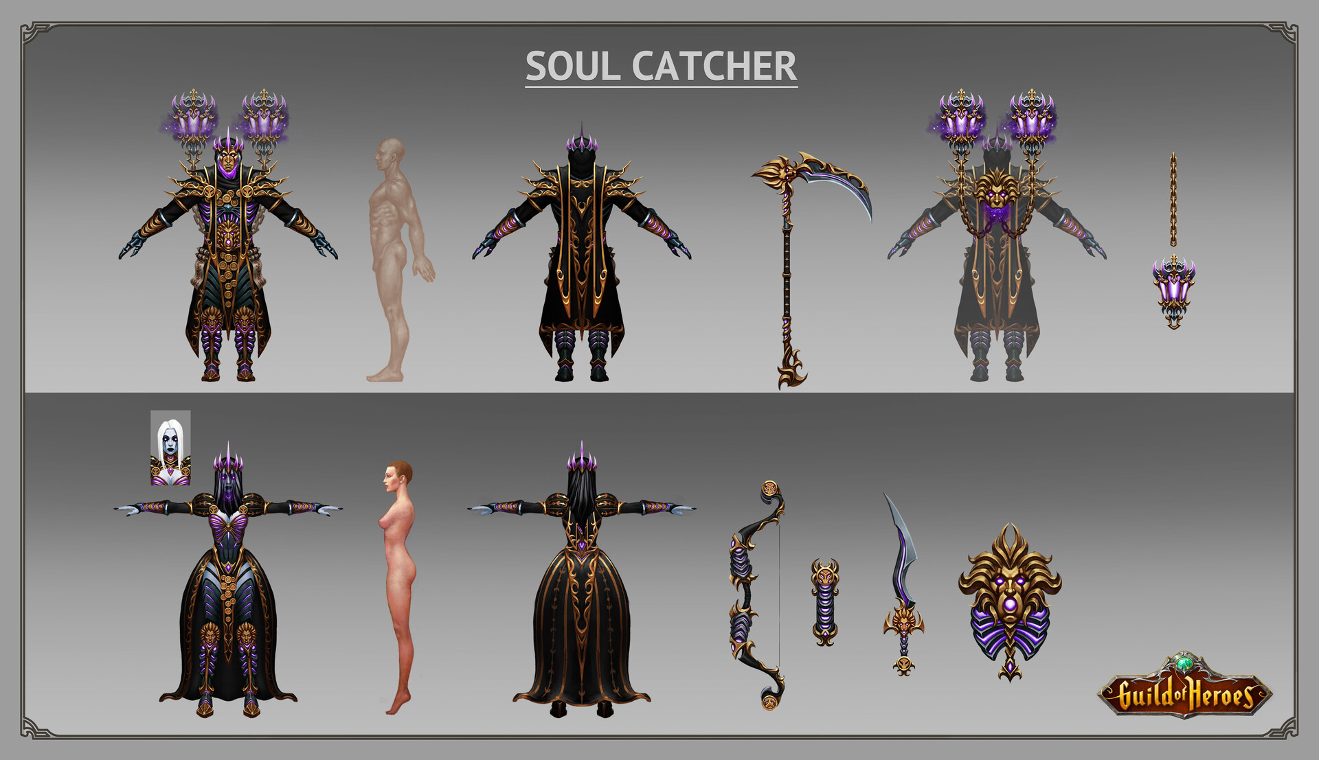 ArtStation - Guild of Heroes. "Soul Catcher" Skin