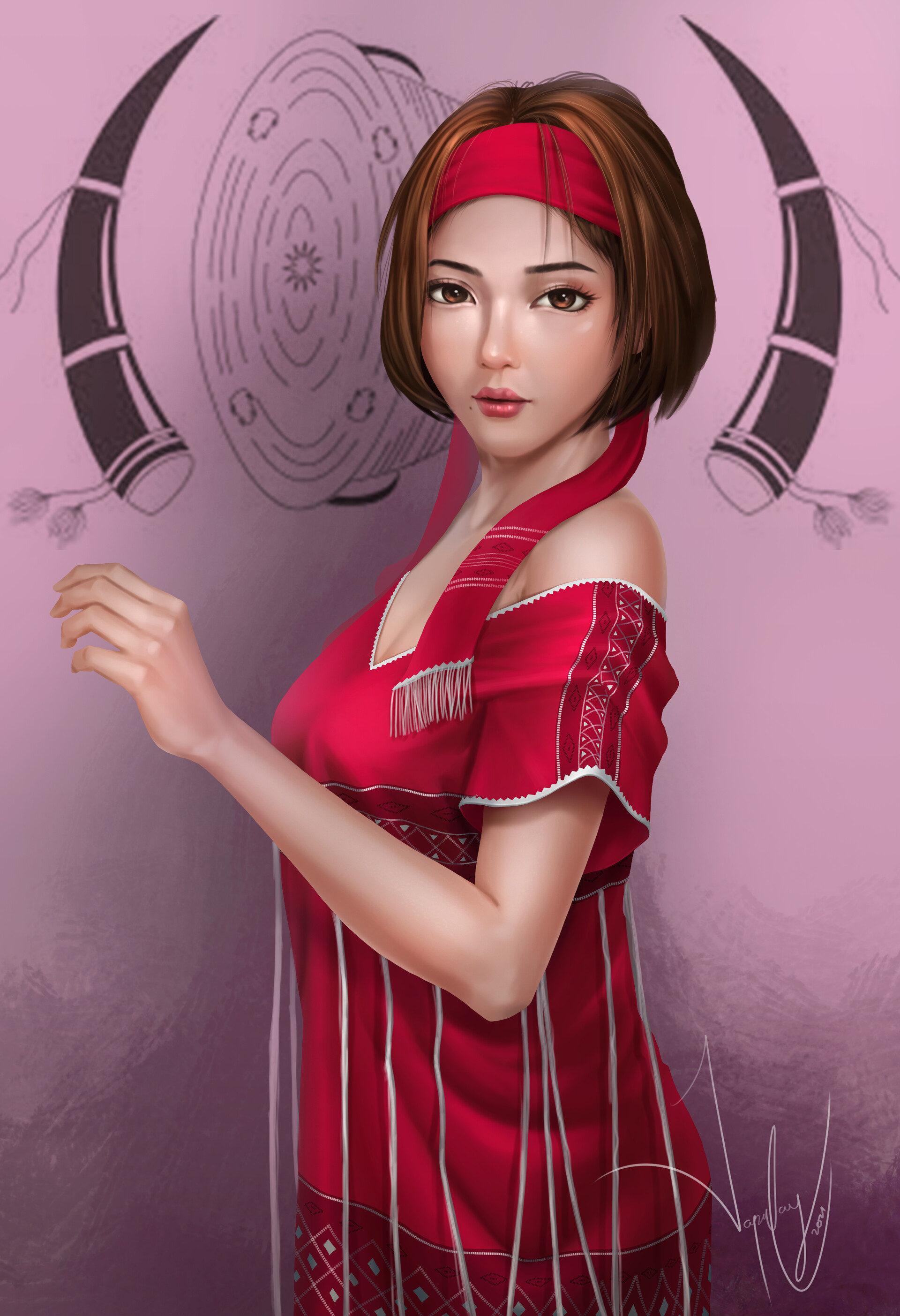 ArtStation - Kayin (One of National Ethnicity of Myanmar)