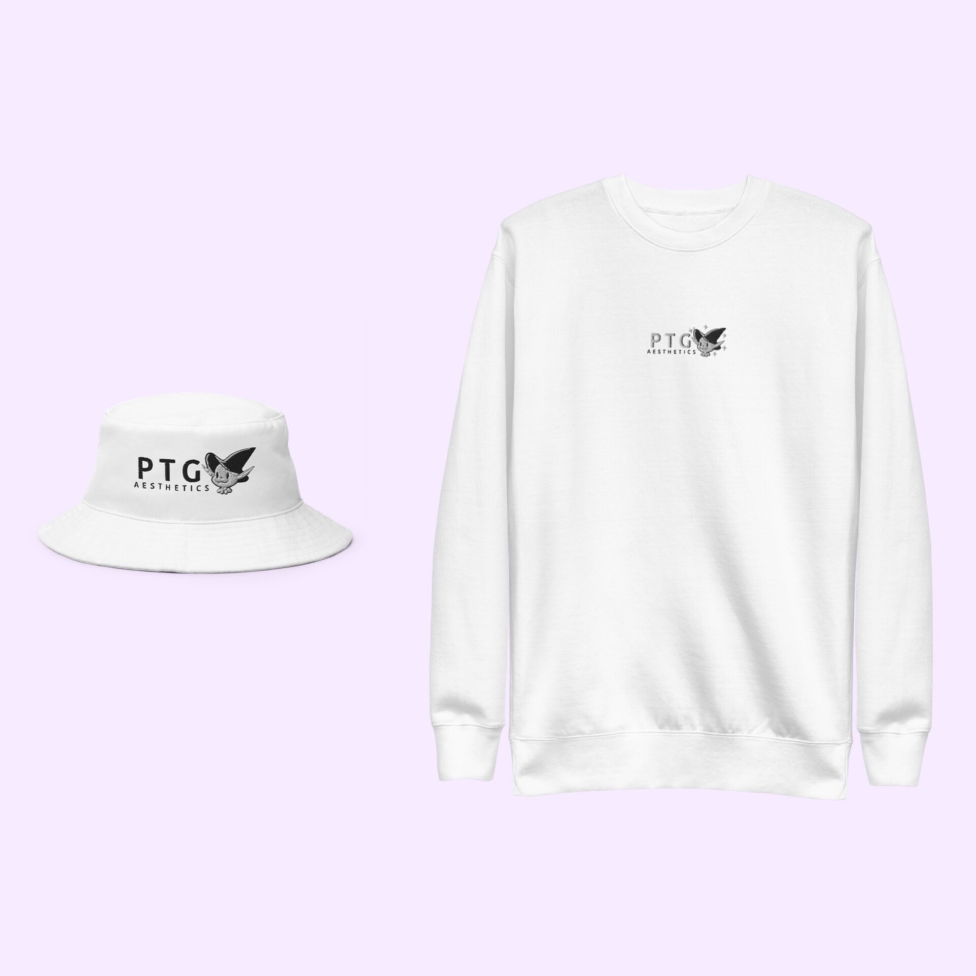 ArtStation - PTG Aesthetics: White and Black Shirt & Hat Design