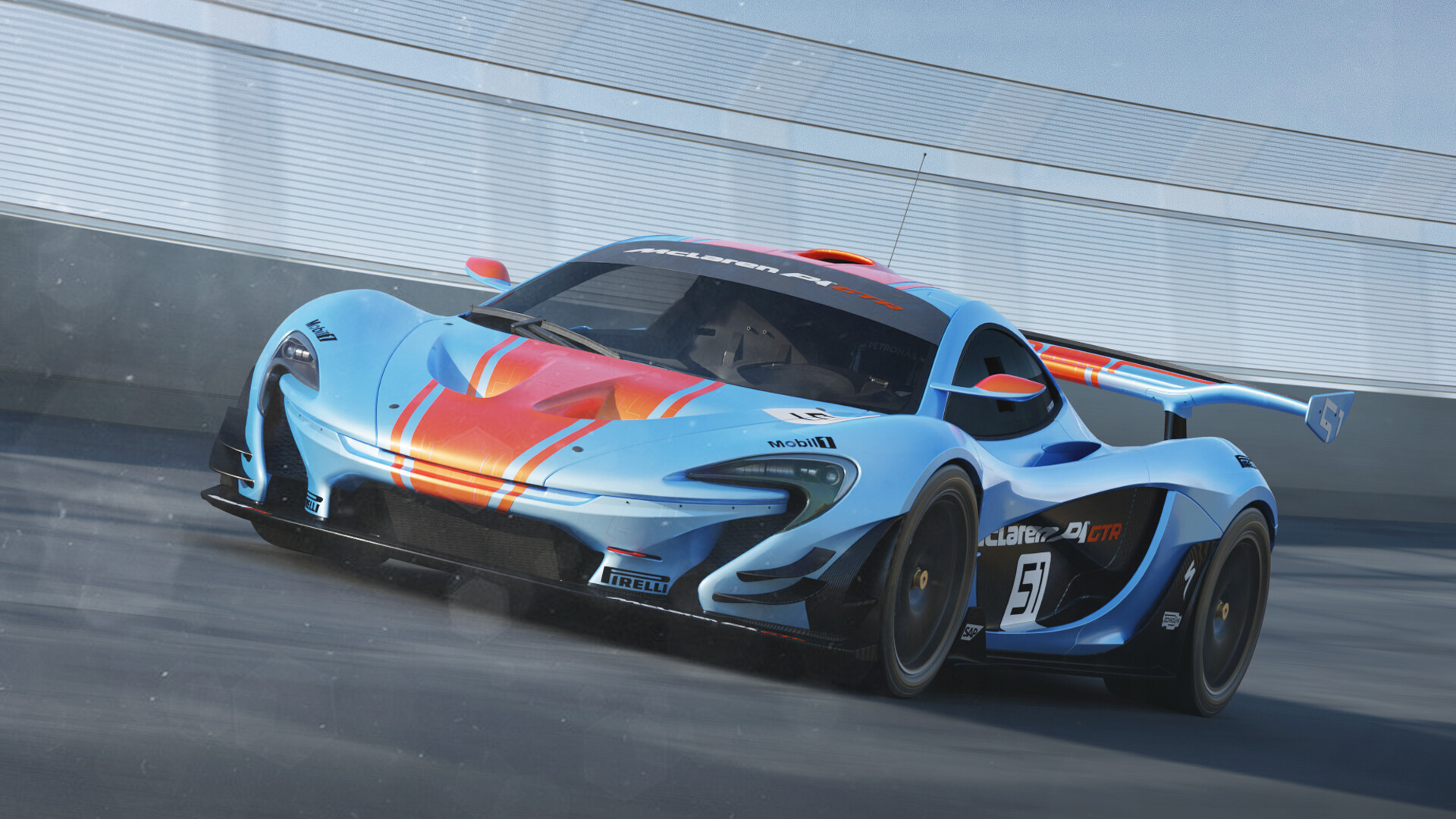 ArtStation - McLaren P1 GTR Gulf Livery | Full CGI