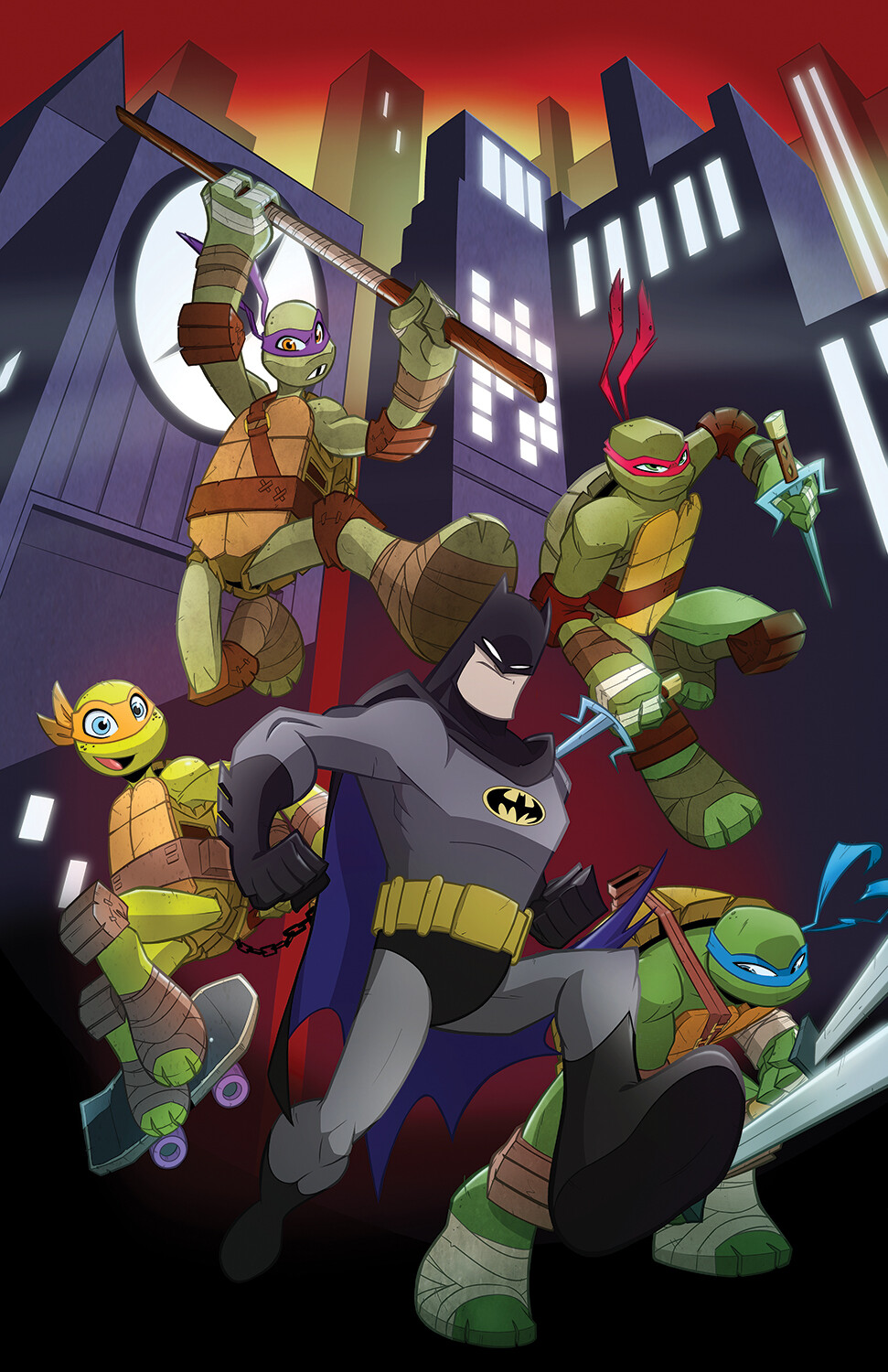 ArtStation - TMNT/Batman Cover