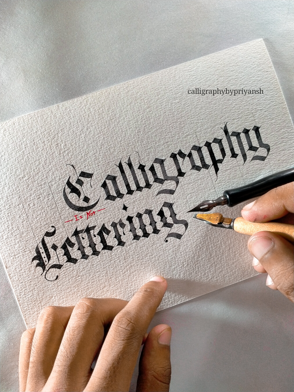 ArtStation - Calligraphy is not Lettering | What do you think?