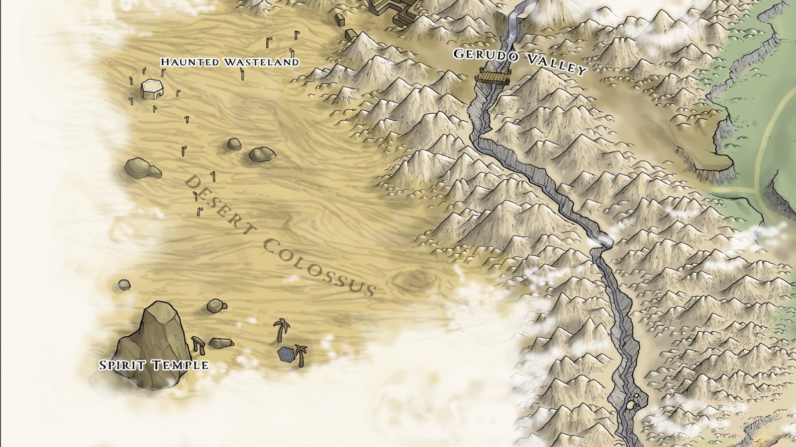 James Nalepa - Hyrule map from The Legend of Zelda: Ocarina of Time