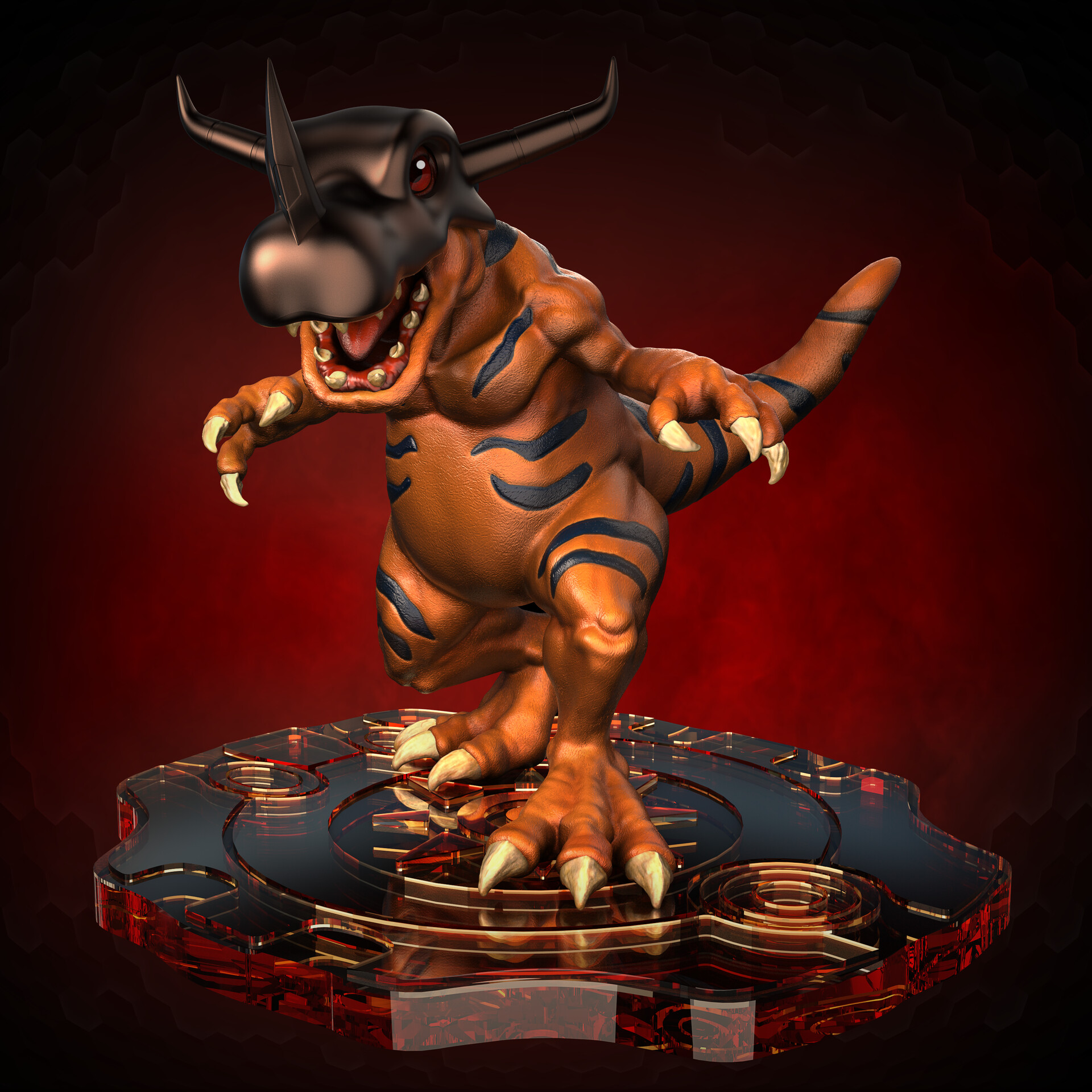 ArtStation - 2021 - GREYMON (Digimon) fan art