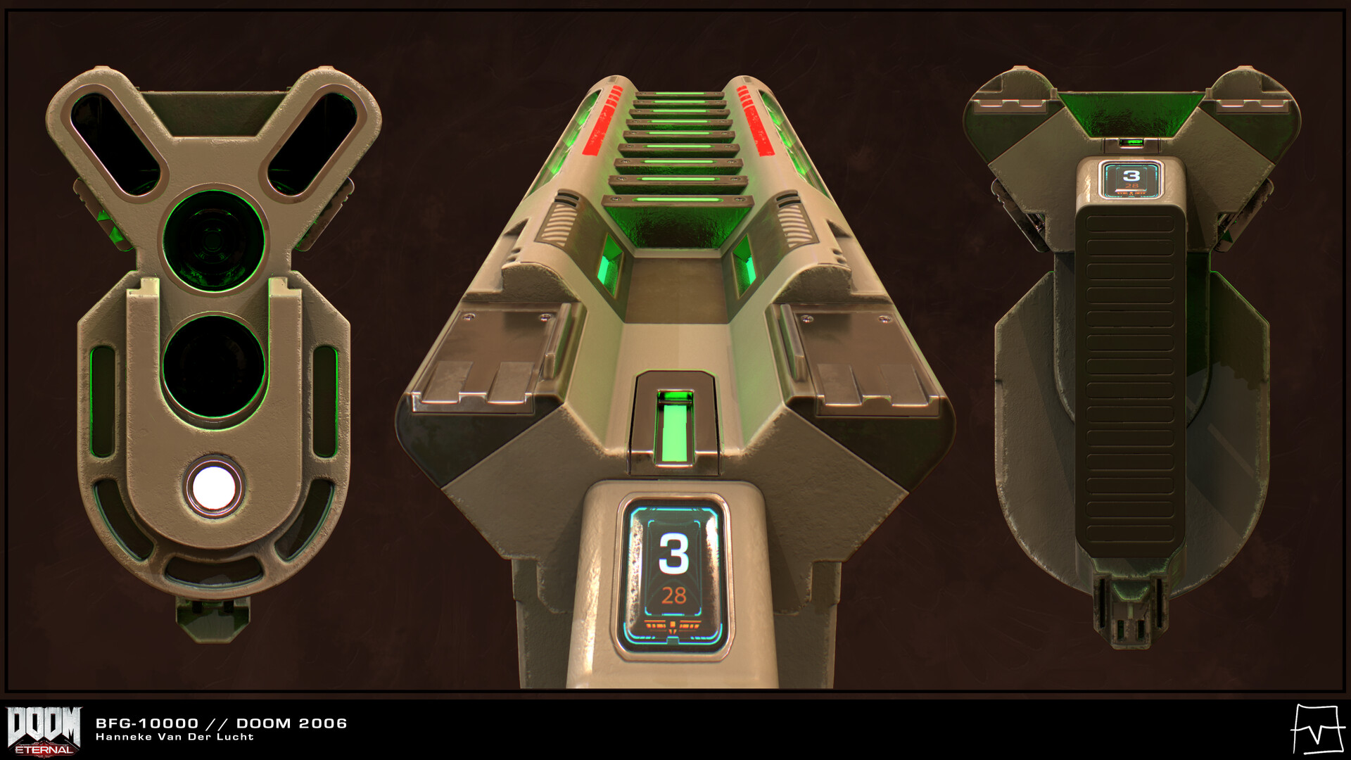 Hanna - BFG-10000 DOOM:Eternal - Fanart