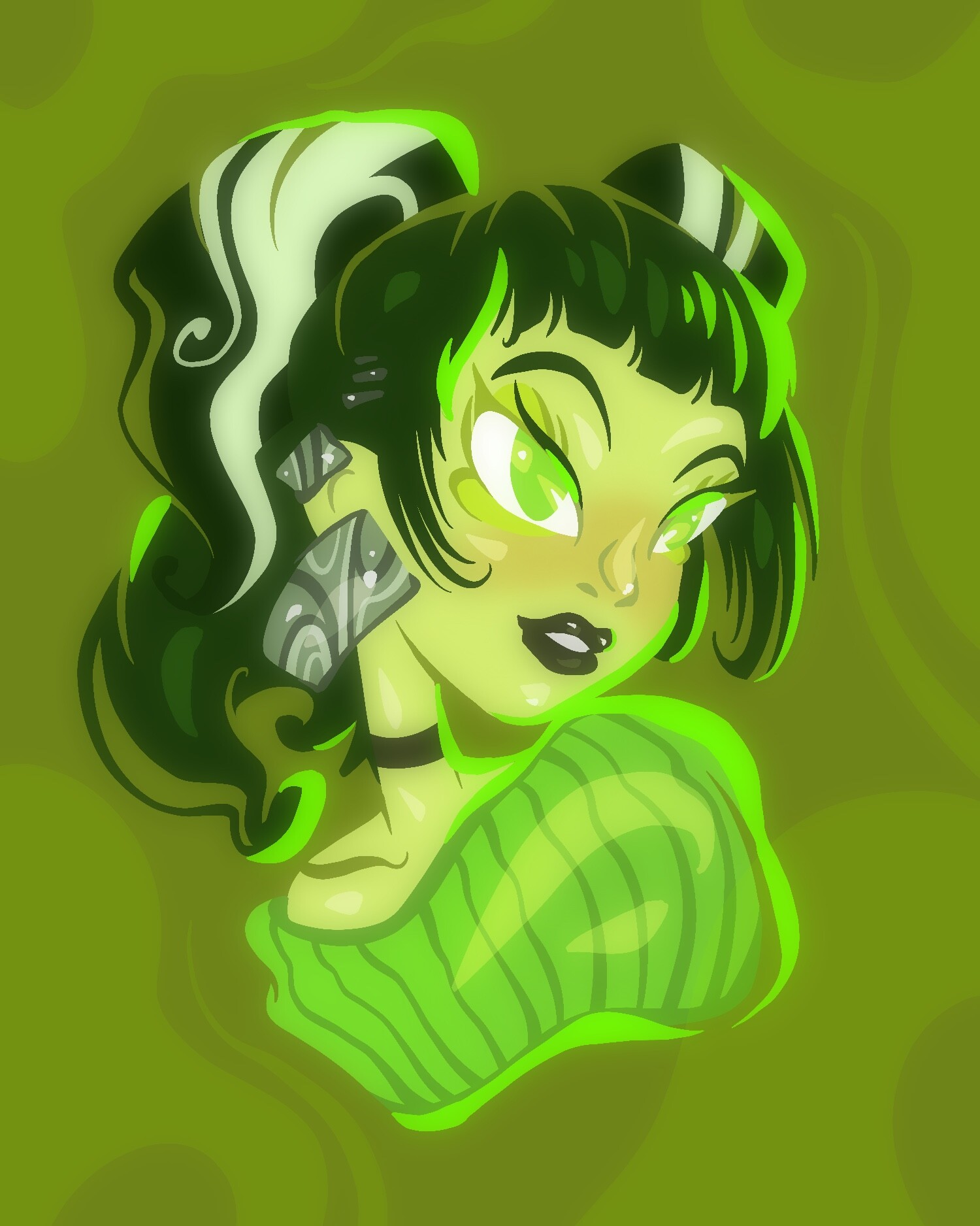 ArtStation - Nature Green Girl