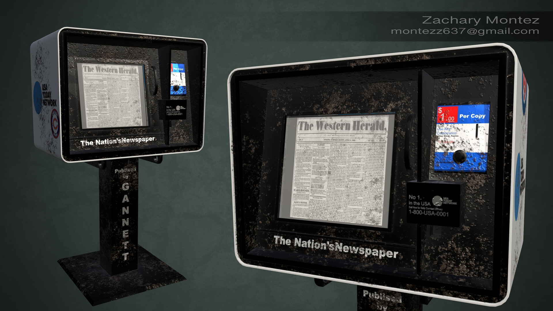 ArtStation - USA Today Newspaper Box