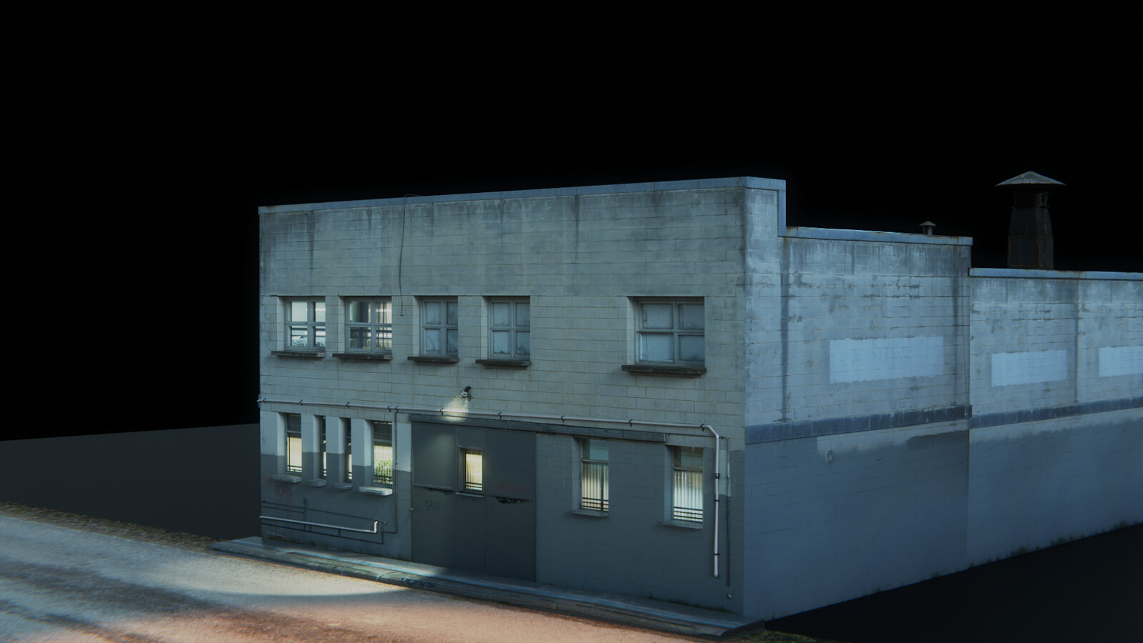 Zachary Macintyre - Grey Alleyway Building + Video Tutorial