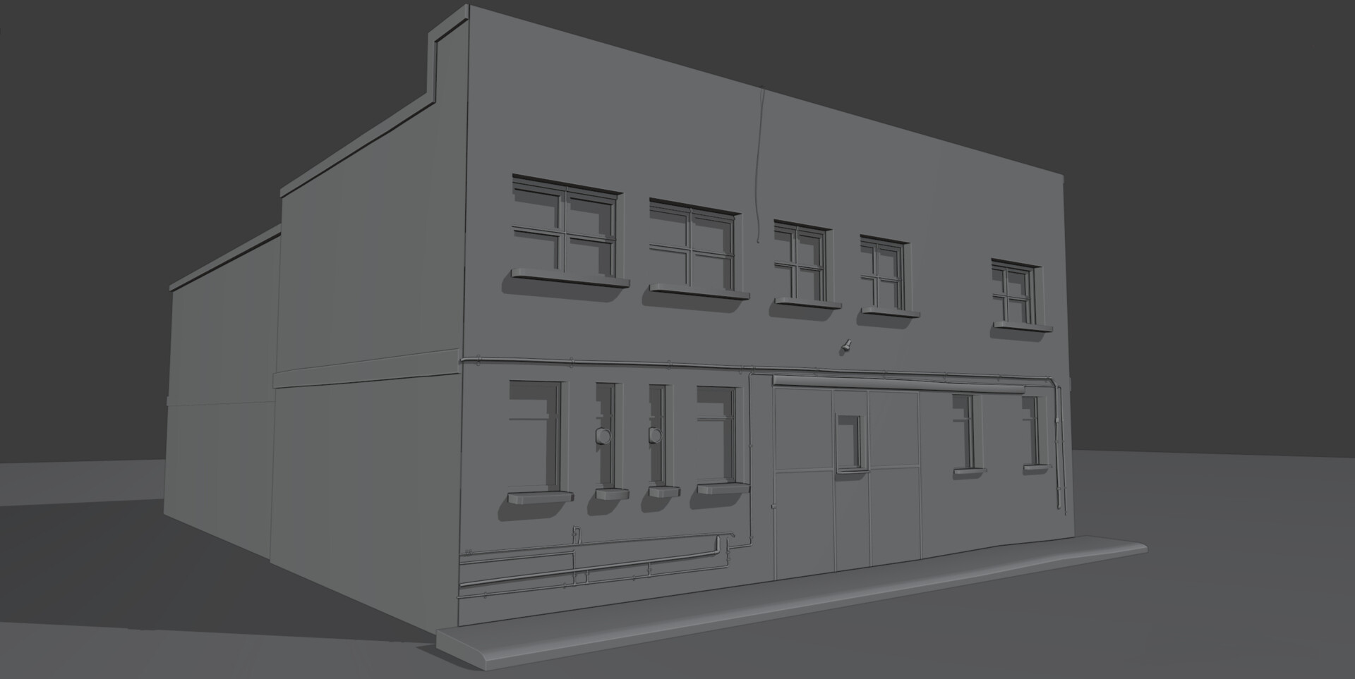 Zachary Macintyre - Grey Alleyway Building + Video Tutorial