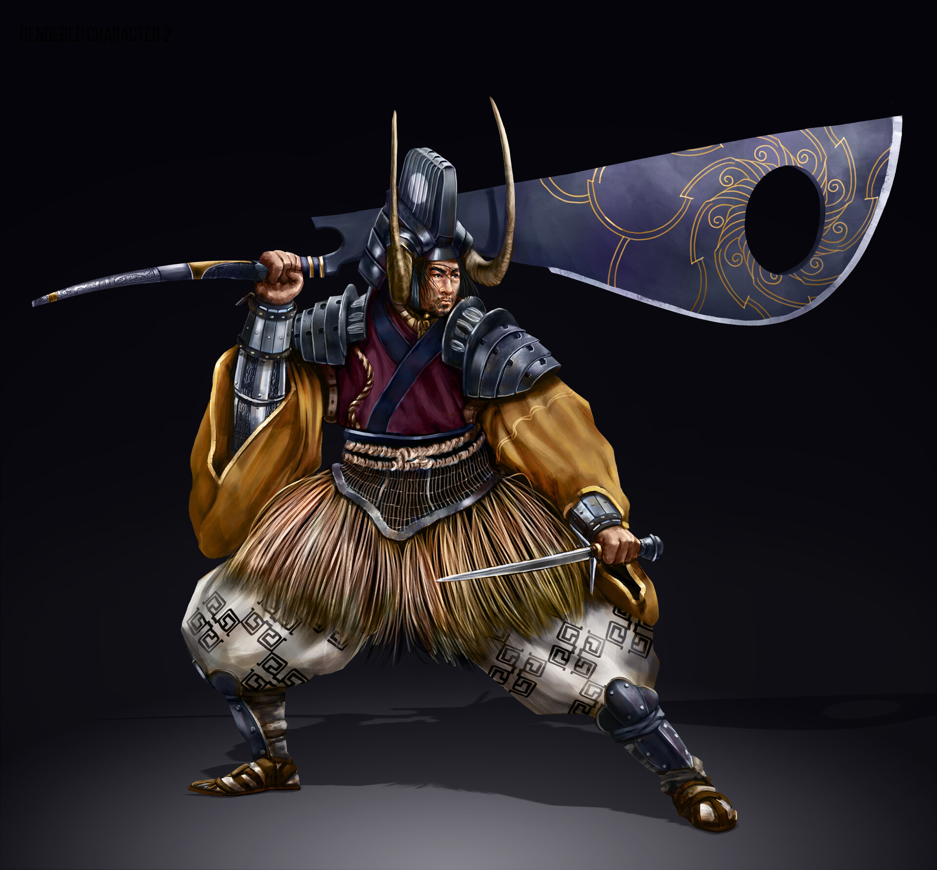 ArtStation - Feudal Japan - Ida Kento Final Design, Valentin Paz Tello