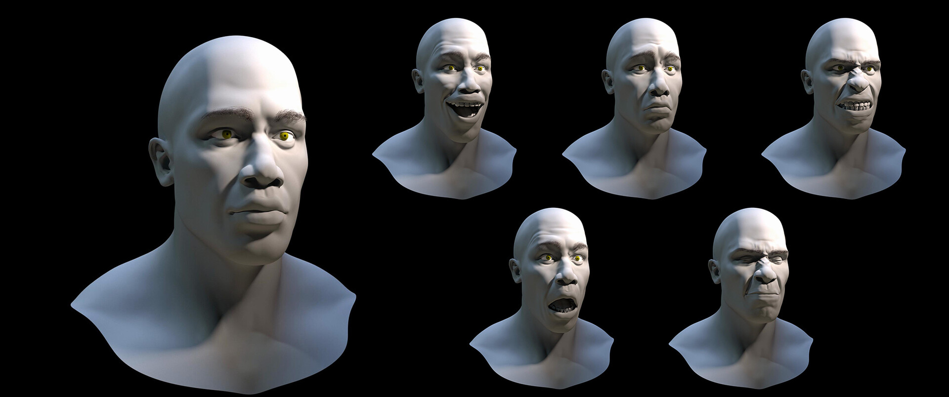 ArtStation - Lazarus Characters Blendshapes