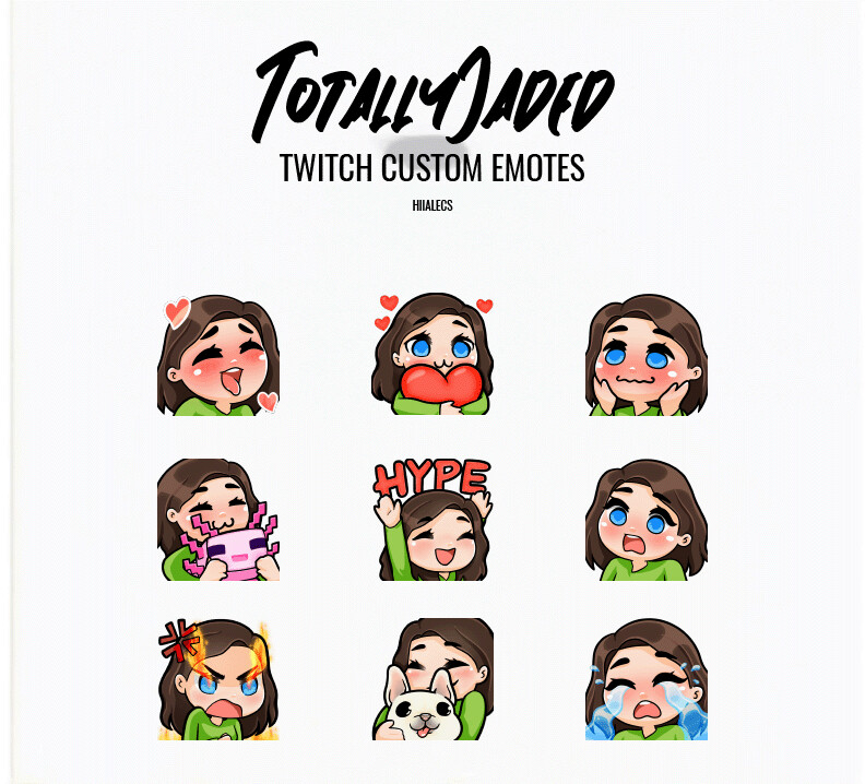 ArtStation - Emotes for twitch.tv/totallyjaded