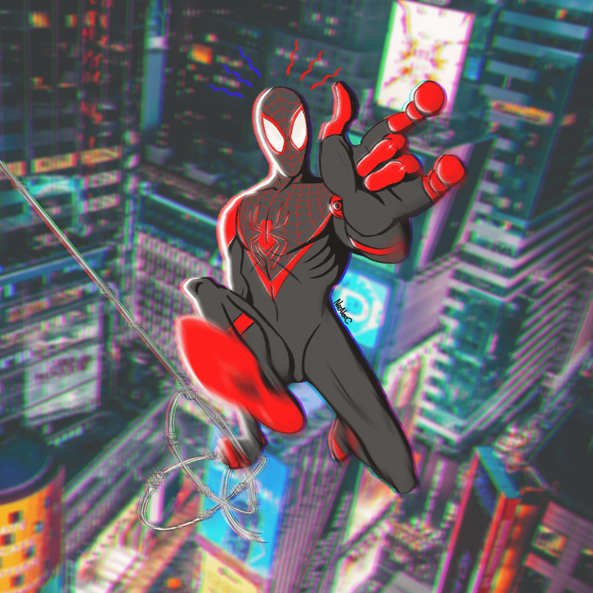 ArtStation - miles morales, spider-man