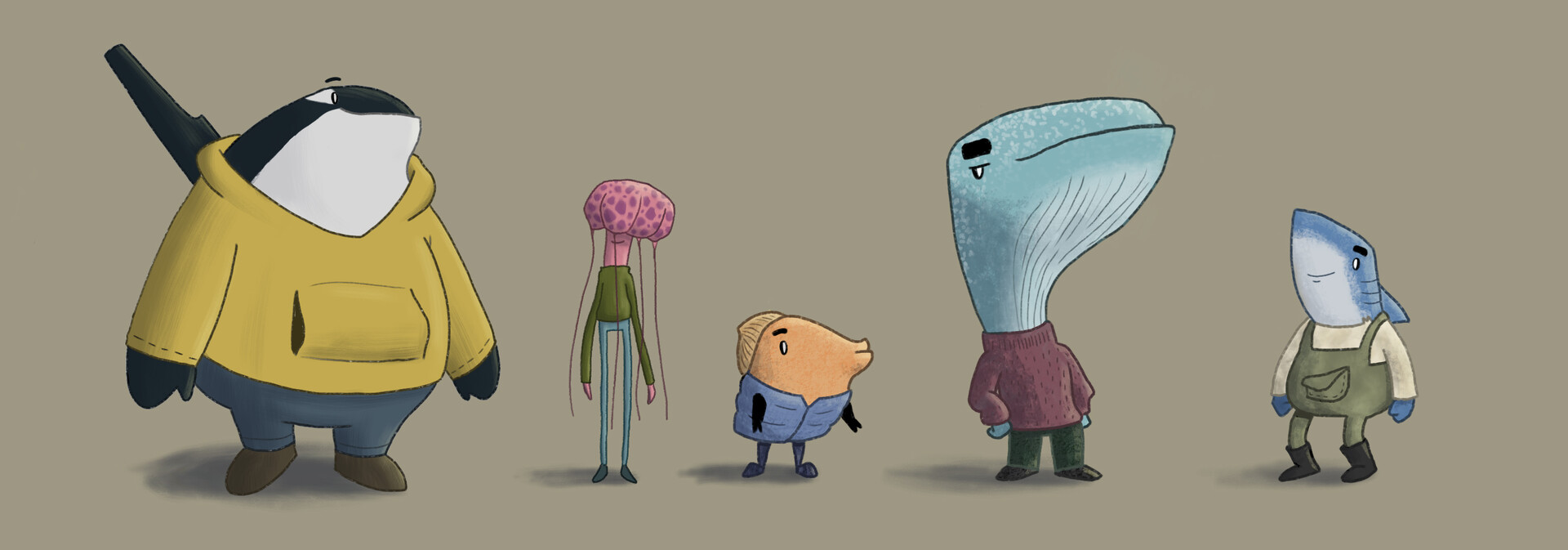 ArtStation - Sea characters