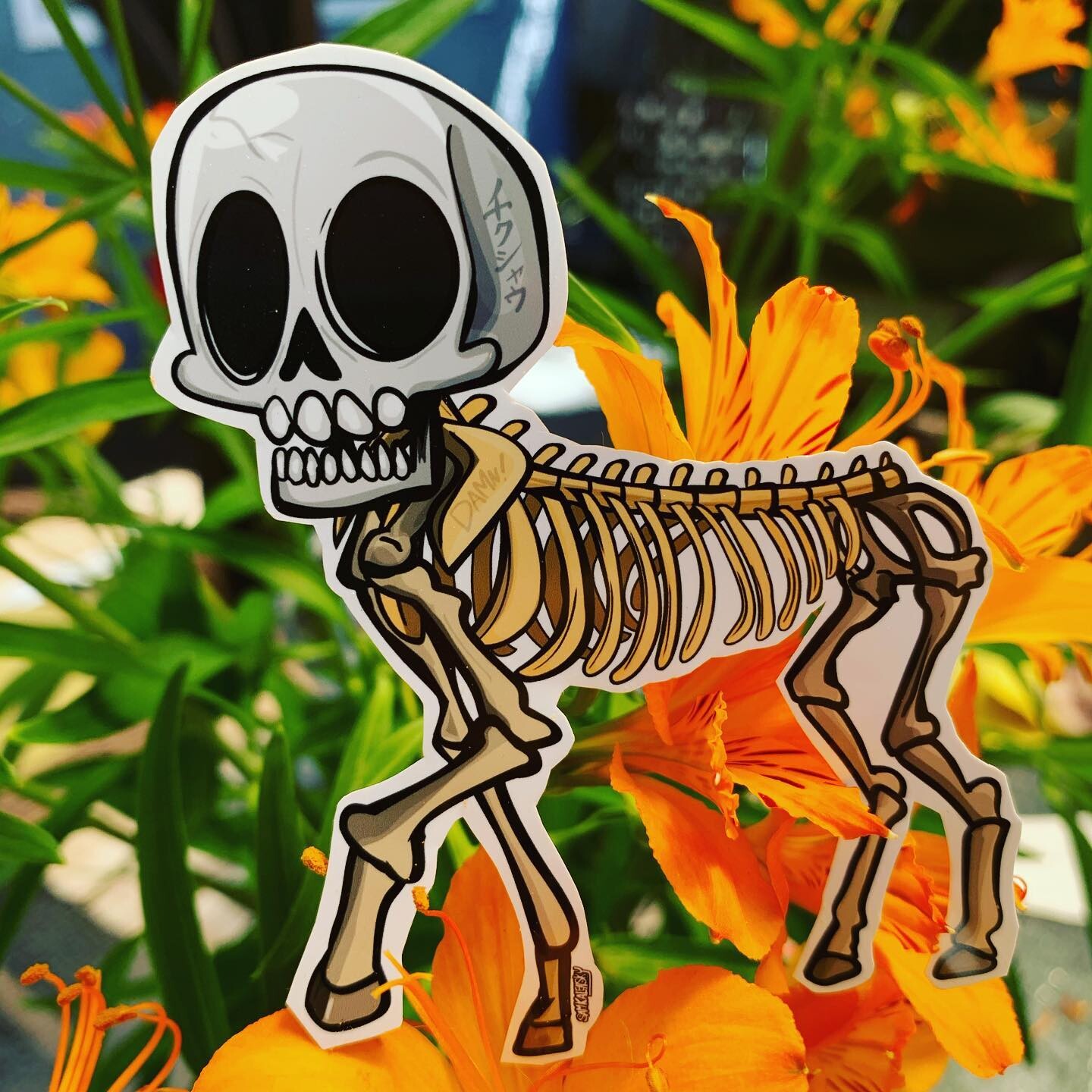 ArtStation - Chikushou - チクシャウ - "skeleton deer" [yokai]