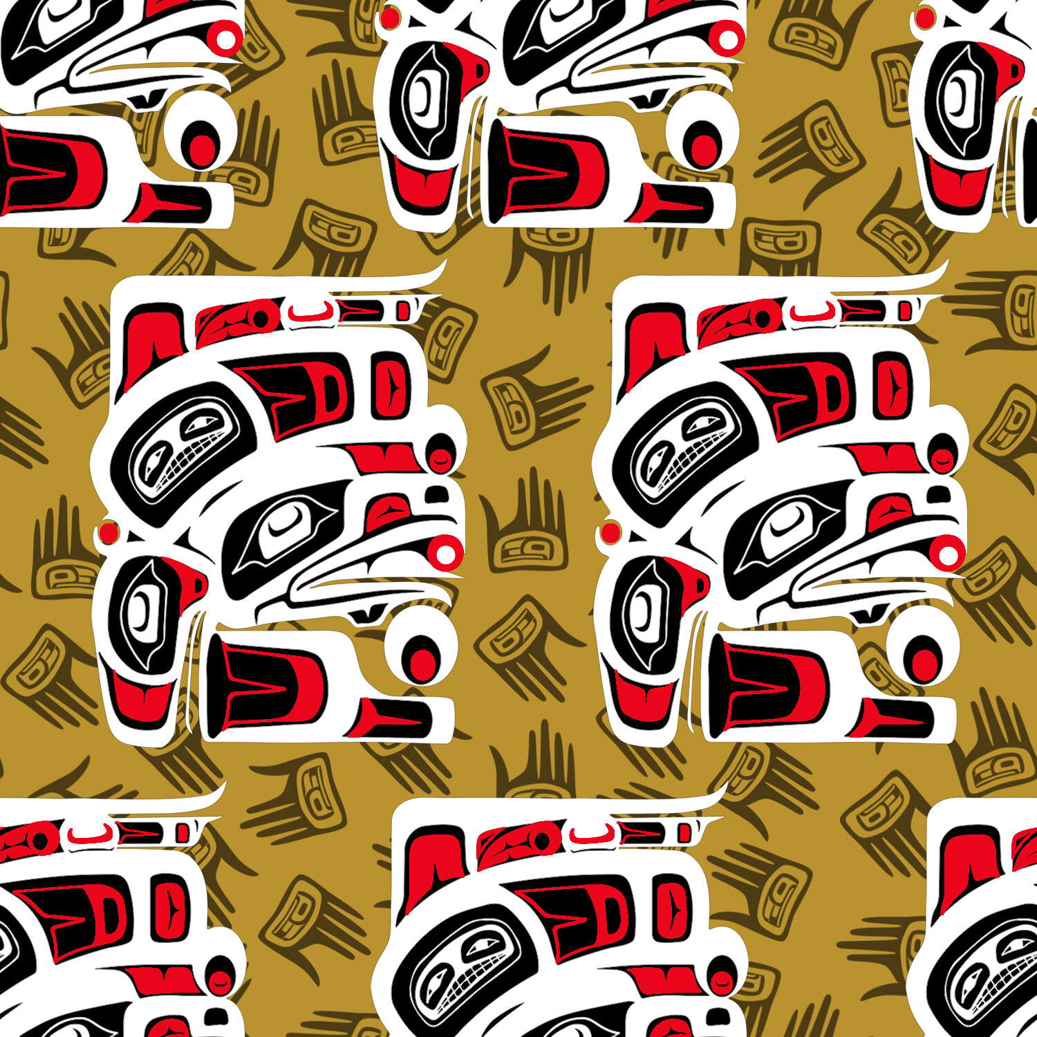 Cret - Fabric Swatches for Cree Nisga'a Clothing