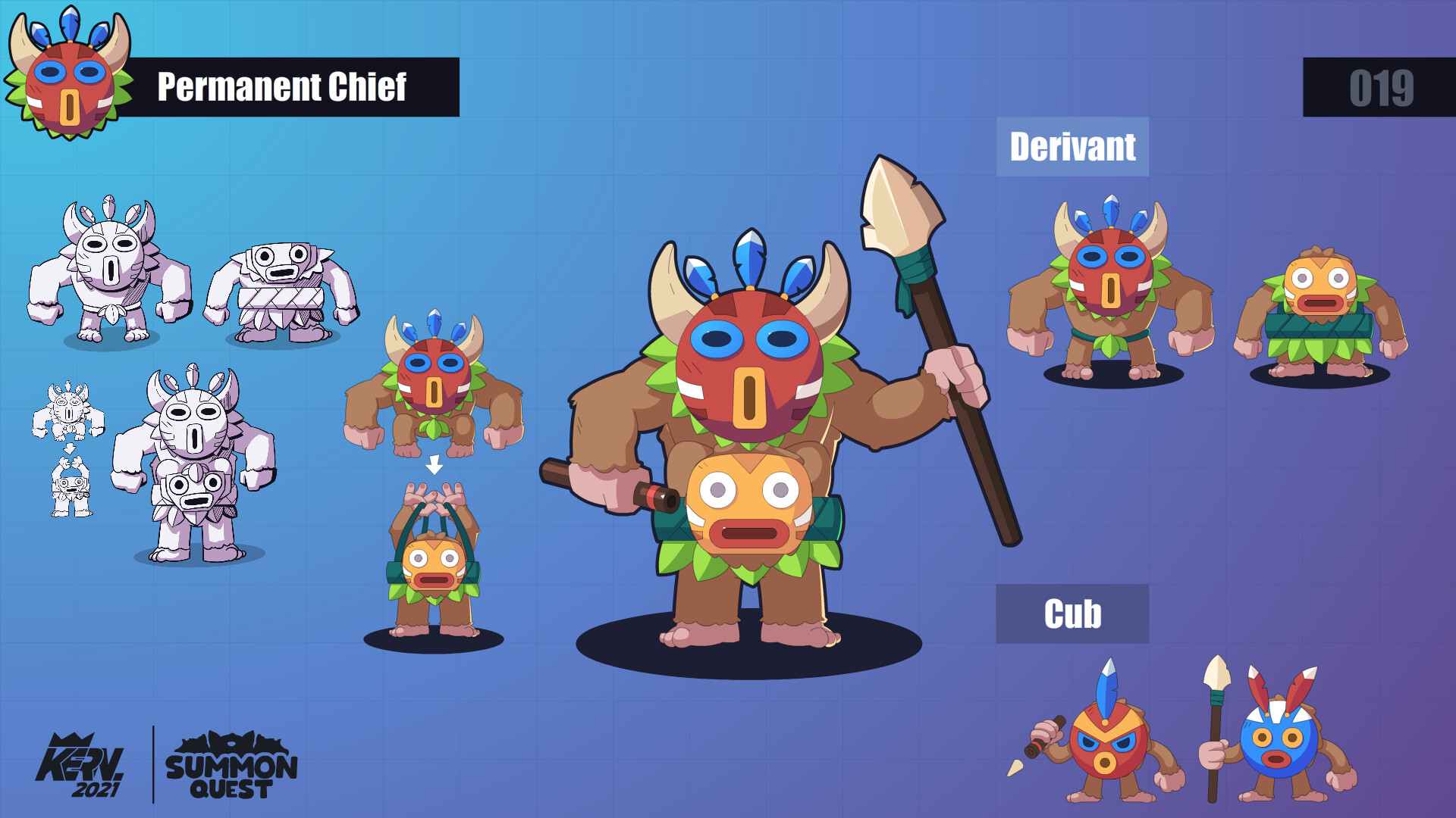 ArtStation - 《Summon Quest》_The character design of the game