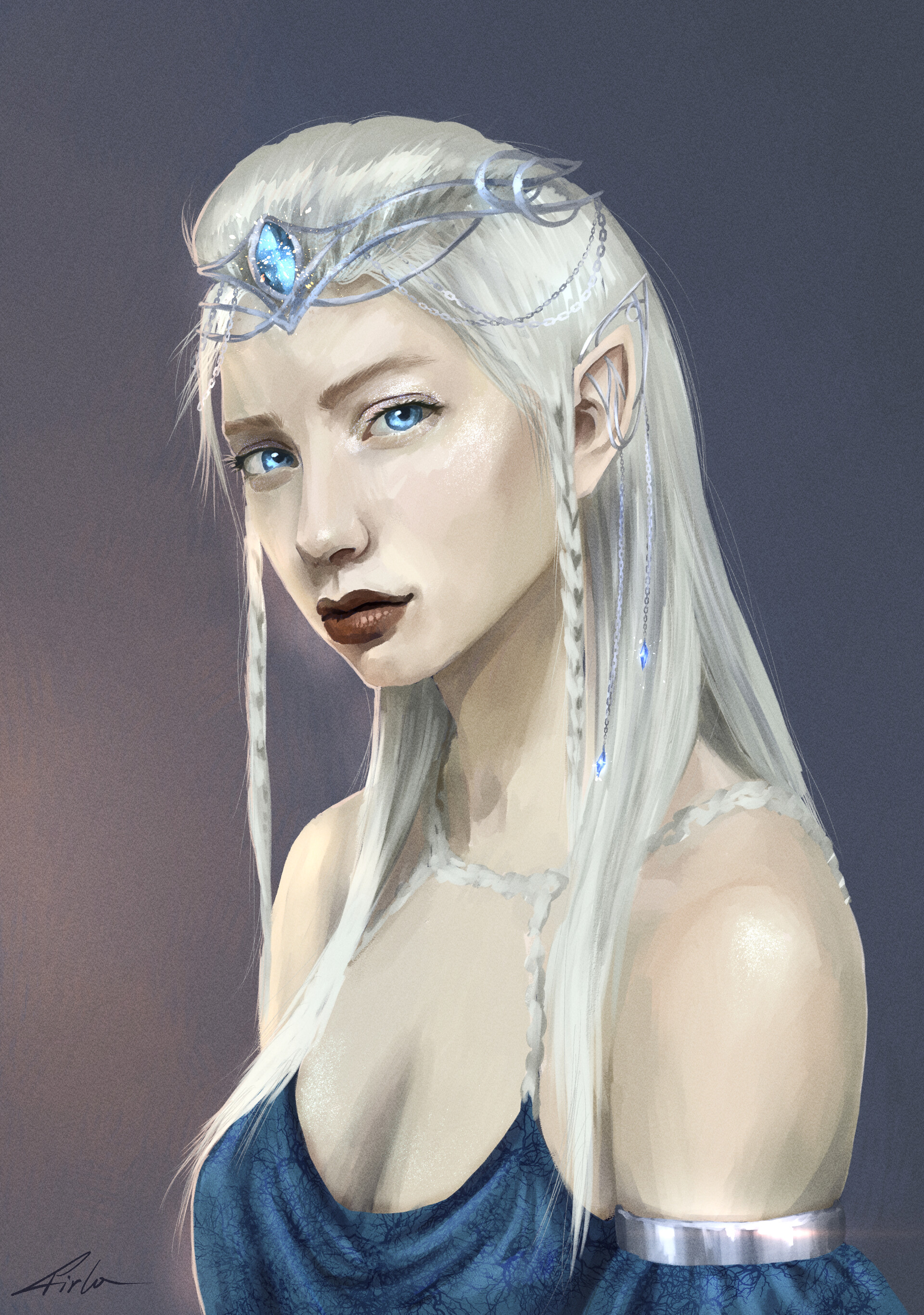 ArtStation - Portrait Laurielle 1st version