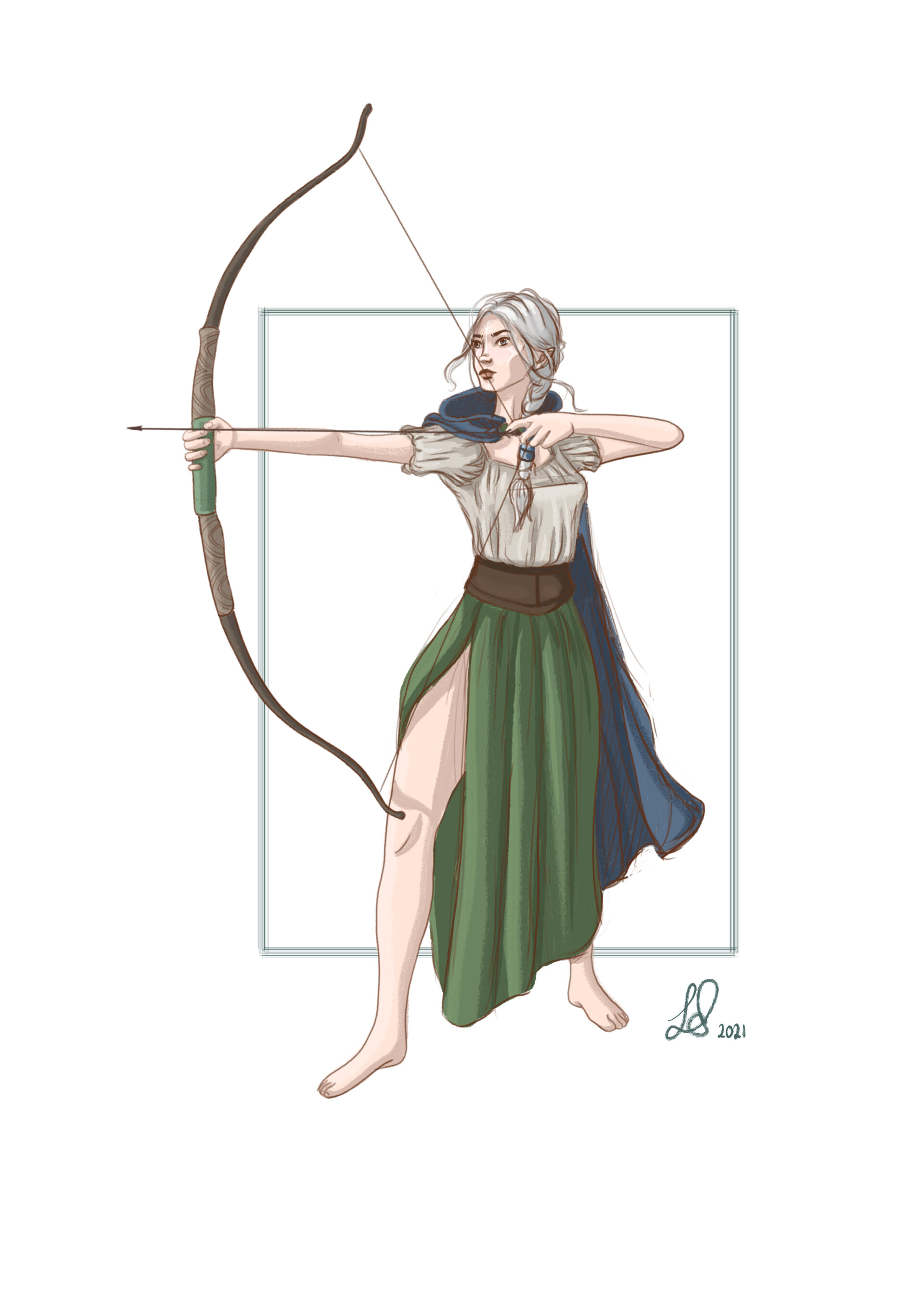 ArtStation - Elf Archer D&D Character