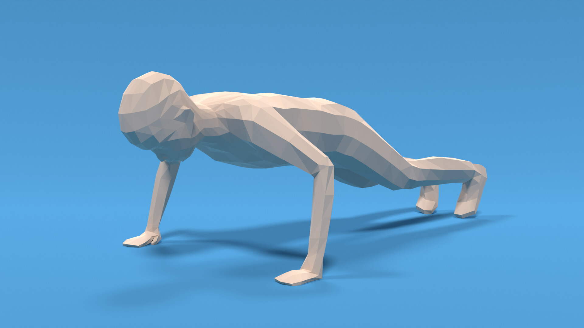 chroma 3D - Low Poly Kid Push Up