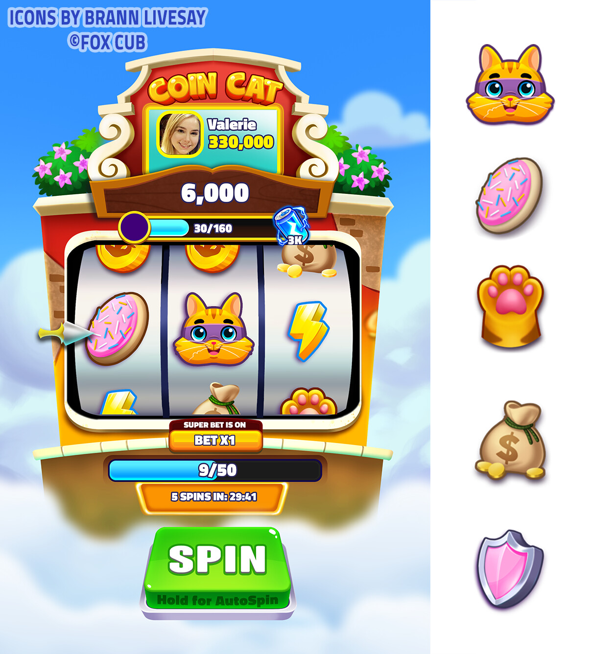 Brann Livesay - Coin Cats asset art