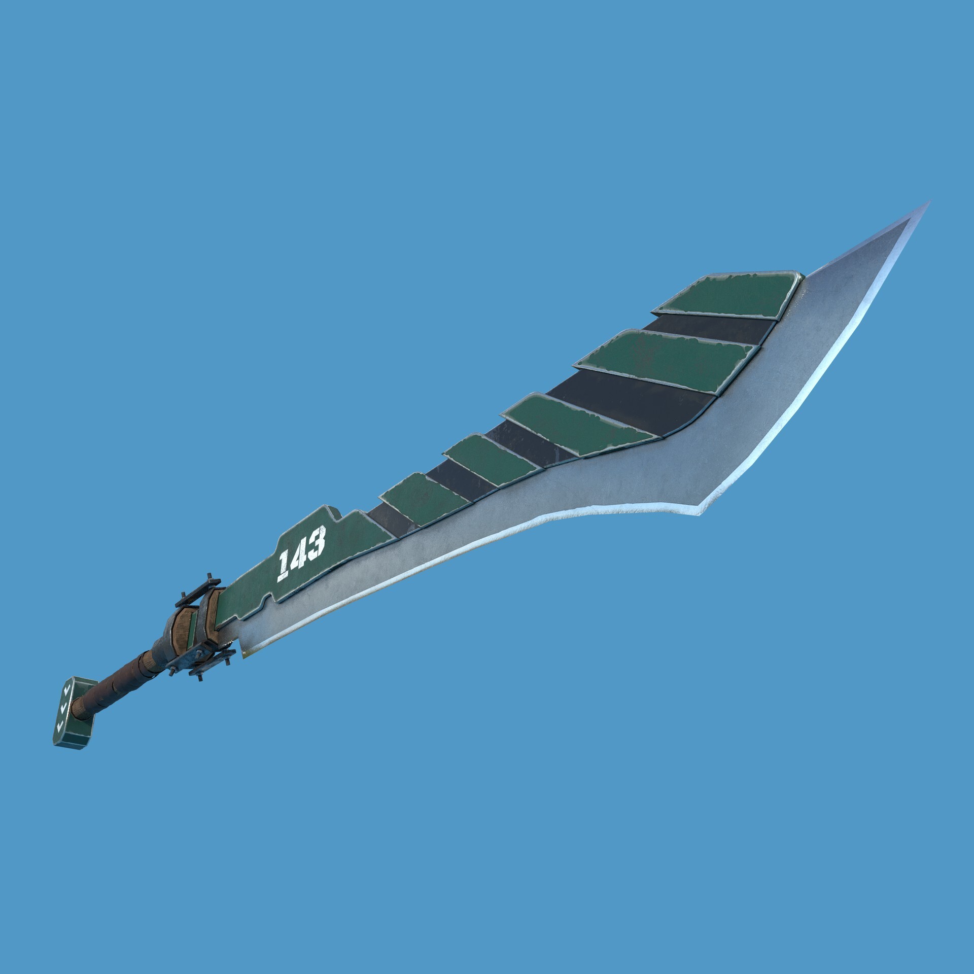 ArtStation - Industrial 2H sword design