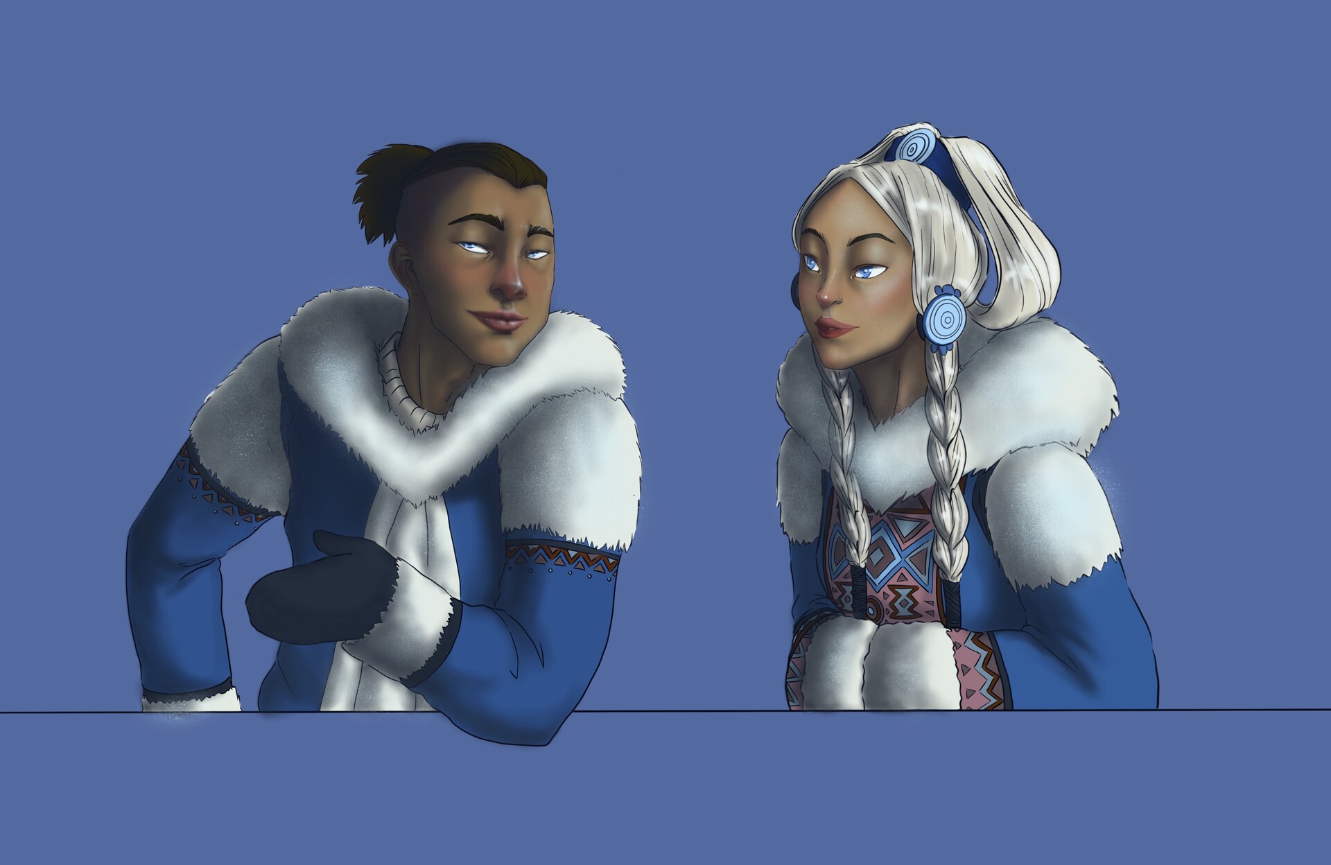 Avatar The Last Airbender Yue And Sokka