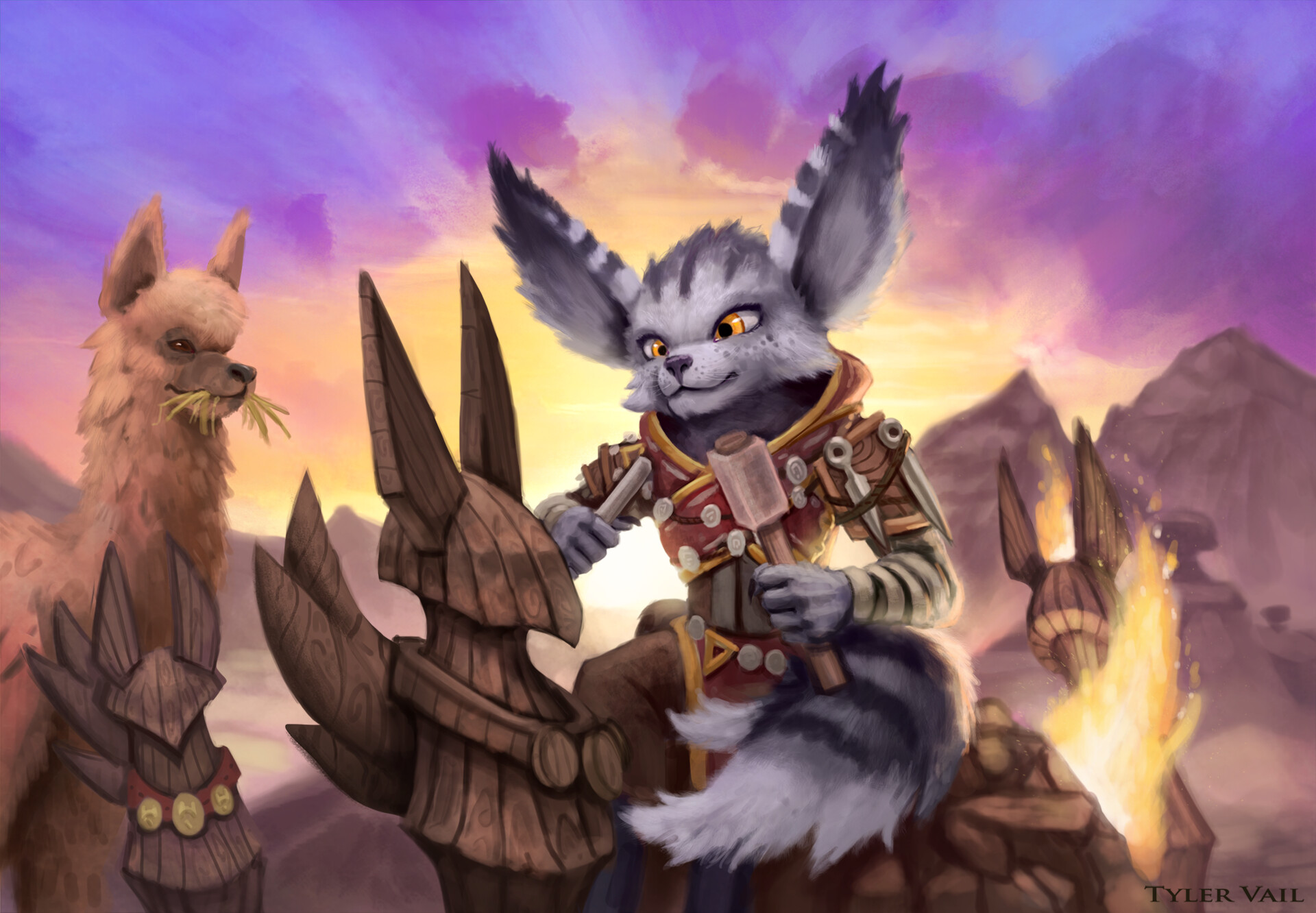 ArtStation - Vulpera Shaman, World of Warcraft fanart.