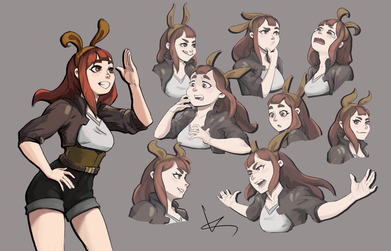 ArtStation - Merina expressions